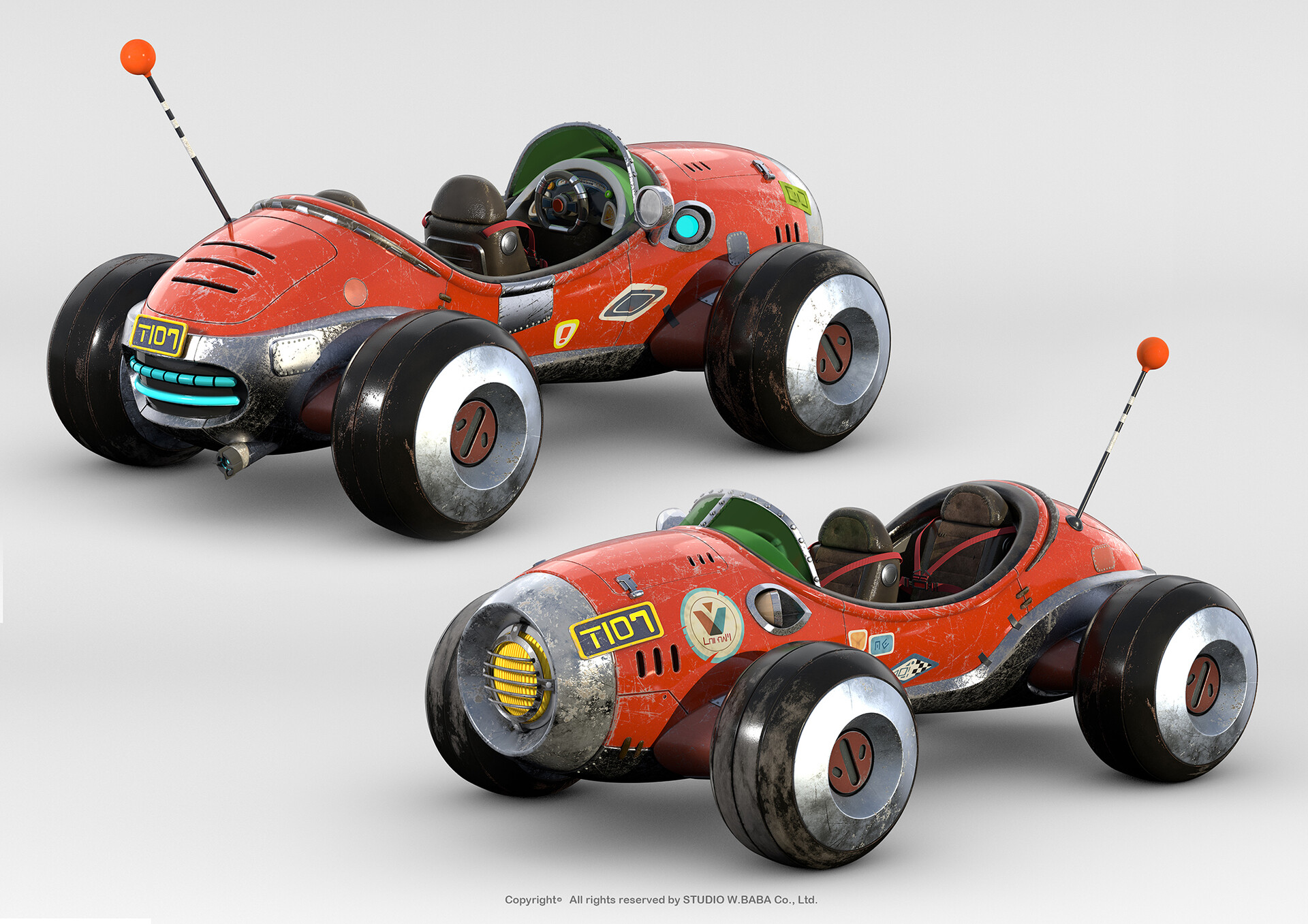 ArtStation - Racing Cart