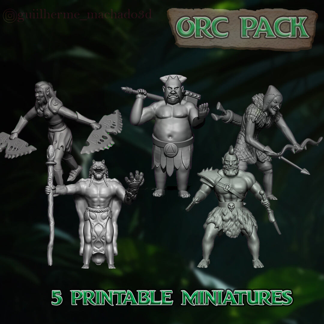 ArtStation - Orc Pack - Miniature Set