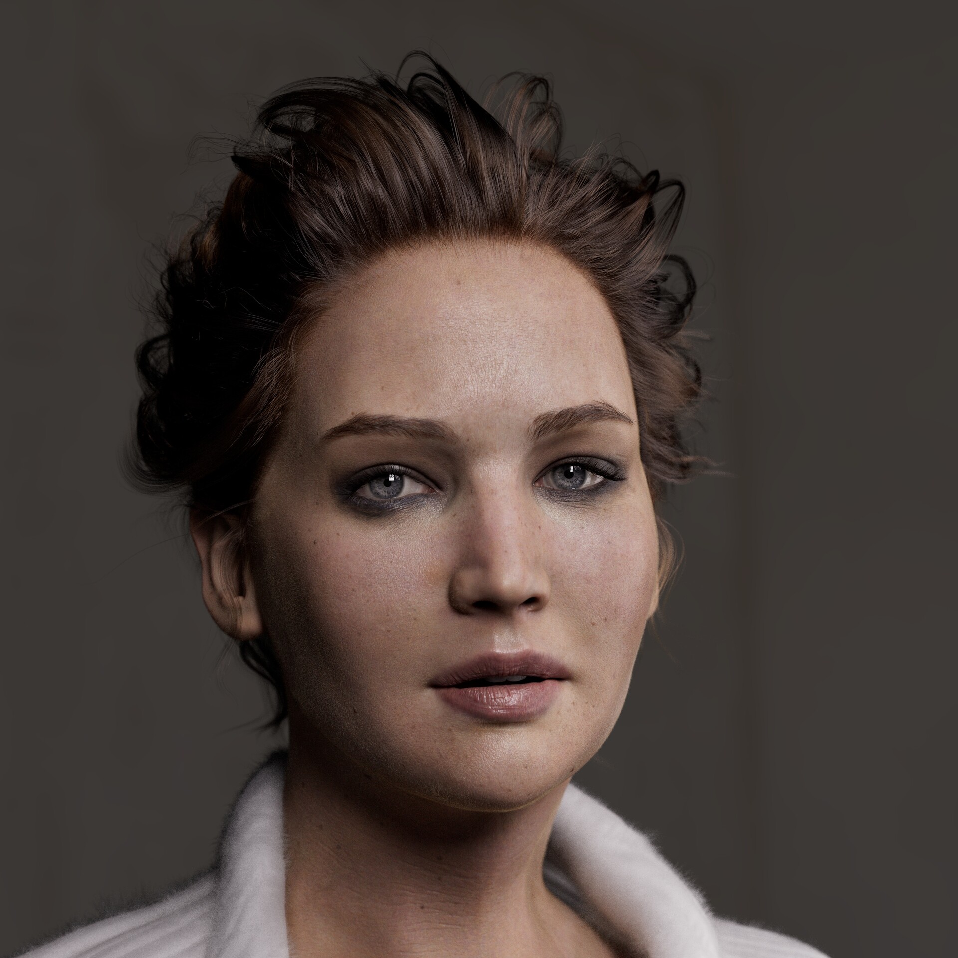 ArtStation - Jennifer Lawrence 3D portrait
