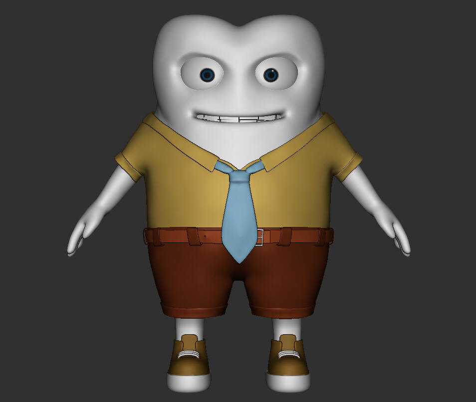 ArtStation - Mr teeth character (Zbrush Viewport Photos)