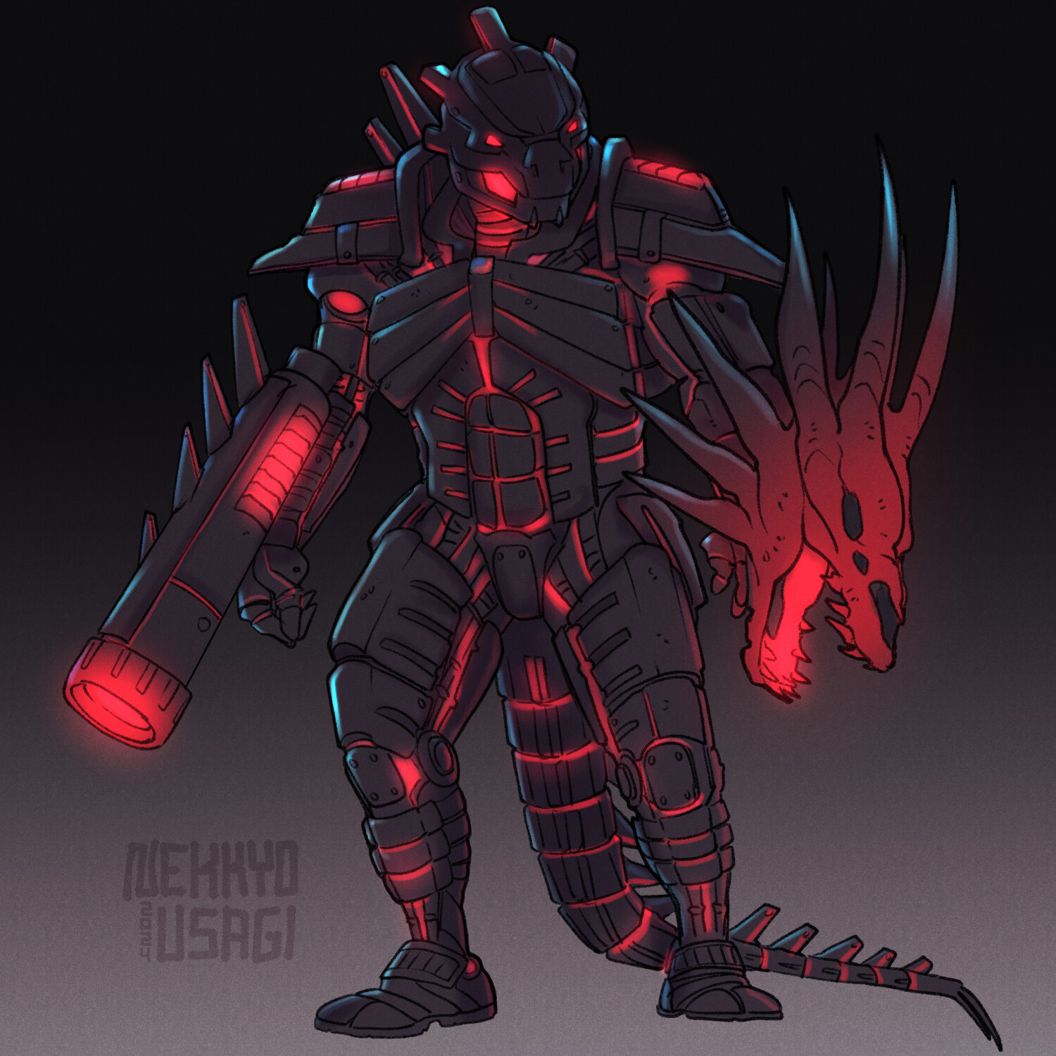 Nekkyo Usagi - GvK MechaGodzilla - Monsterverse Humanized