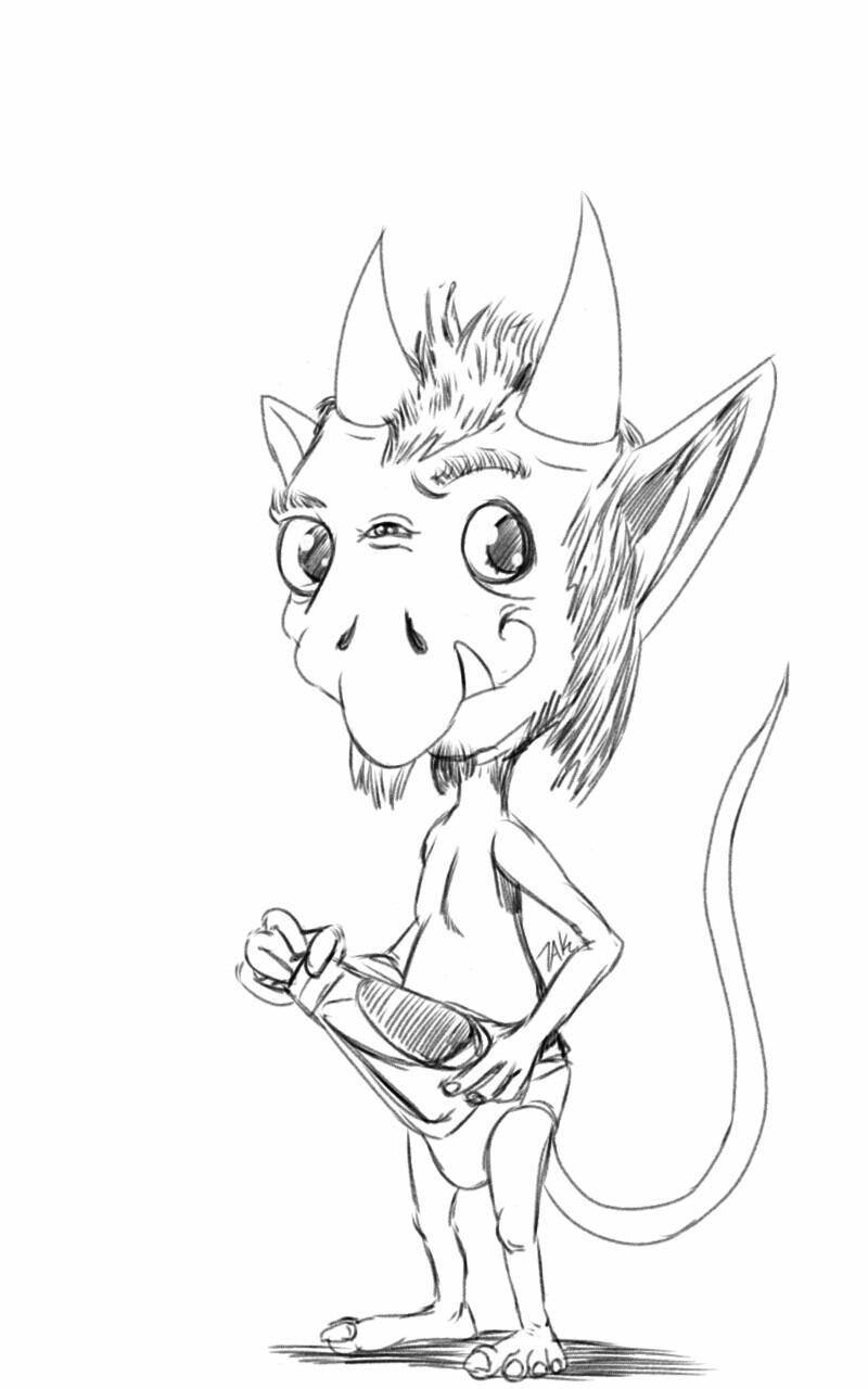 ArtStation - Daily Sketch: Little Imp