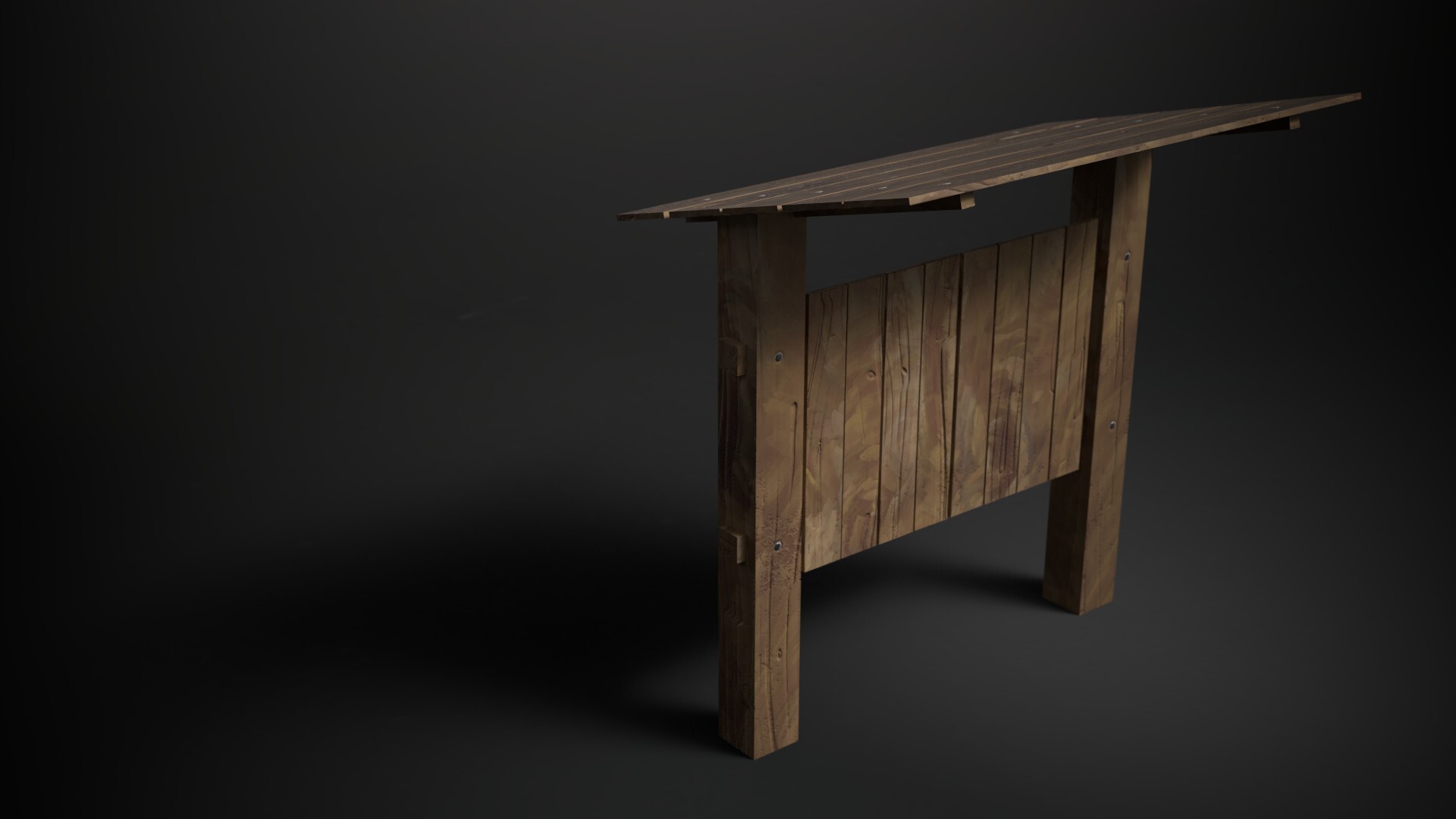 ArtStation - Low Poly Bounty Board / Bulletin Board