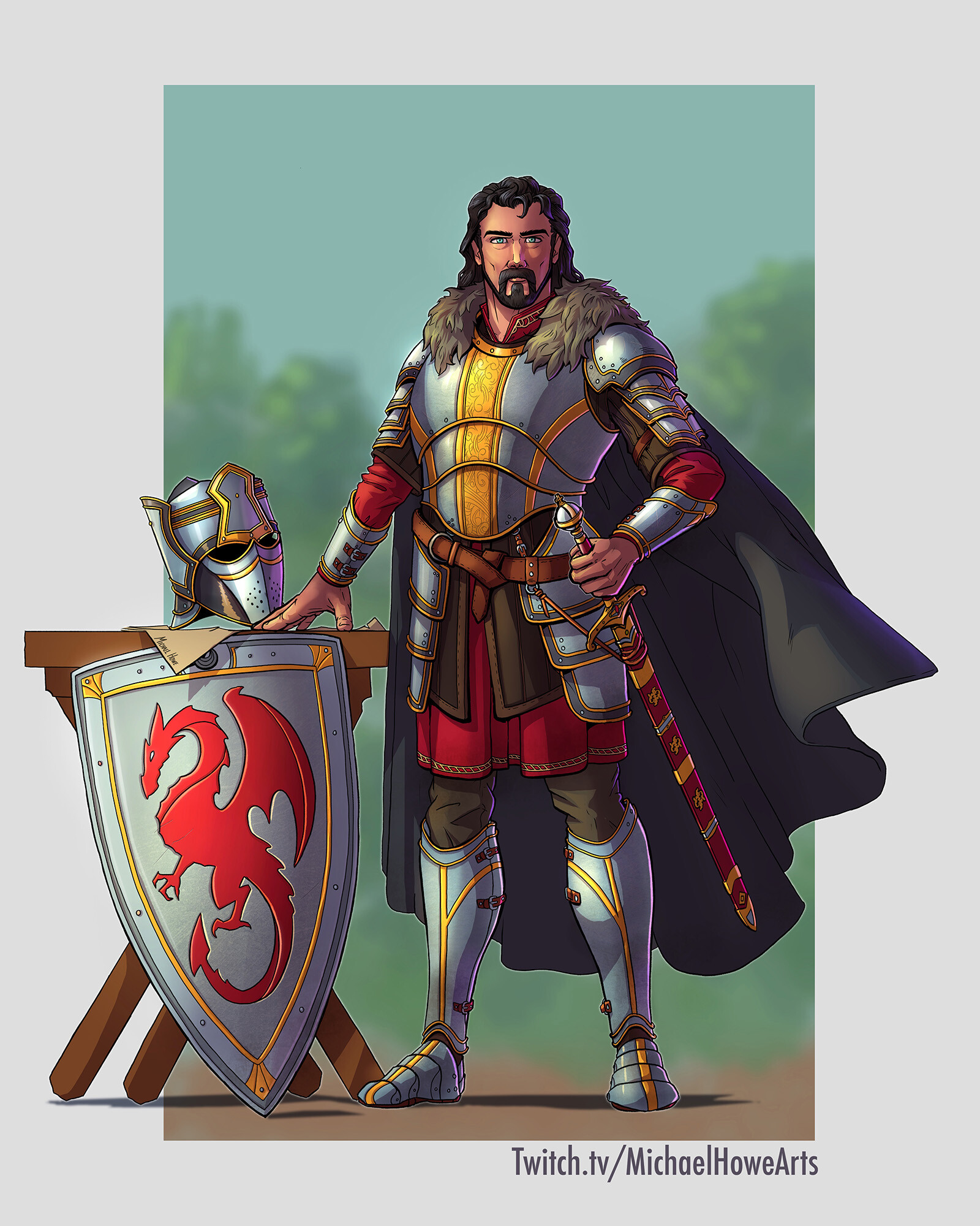 ArtStation - Lord Commander Fighter Commission