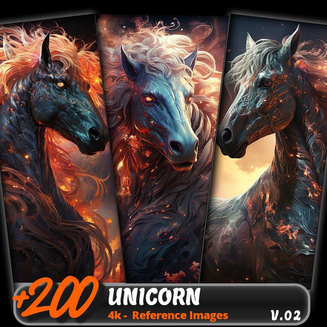 ArtStation - UNICORN VOL. 02/ 4K/ Reference Image