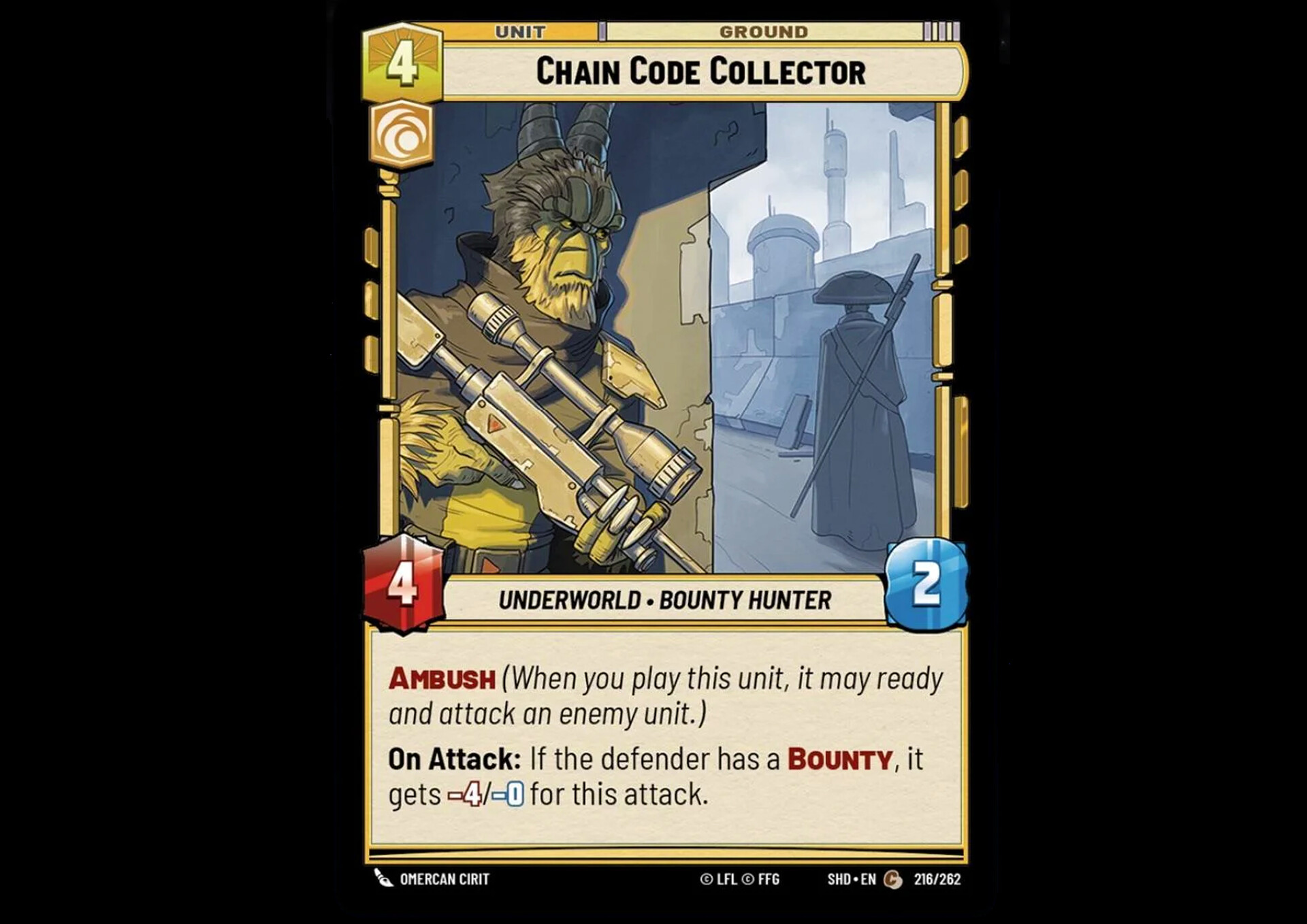 Omercan Cirit - Chain Code Collector card illustration for Star Wars ...