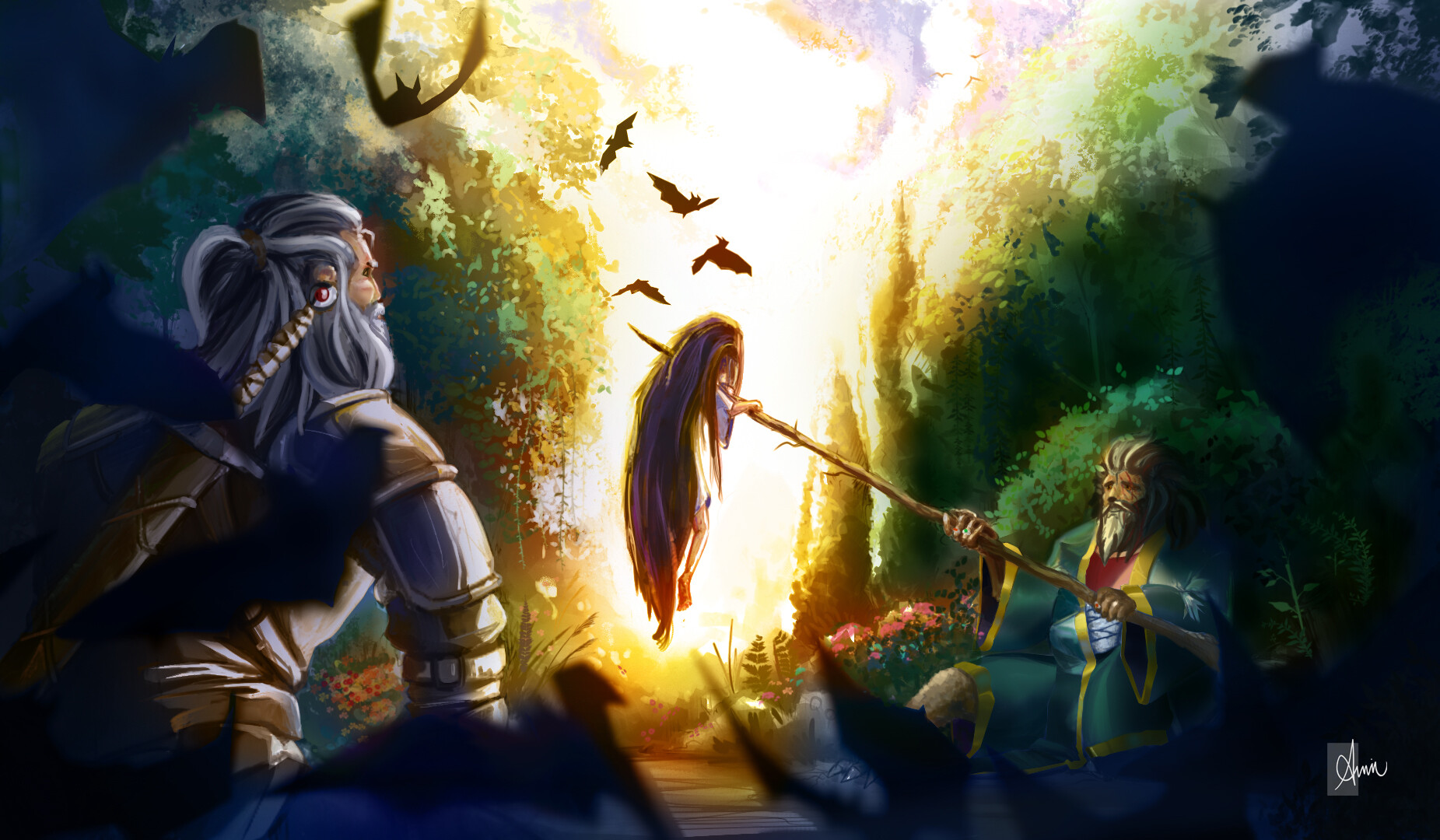 ArtStation - A little sacrifice, Witcher book series concept illustration