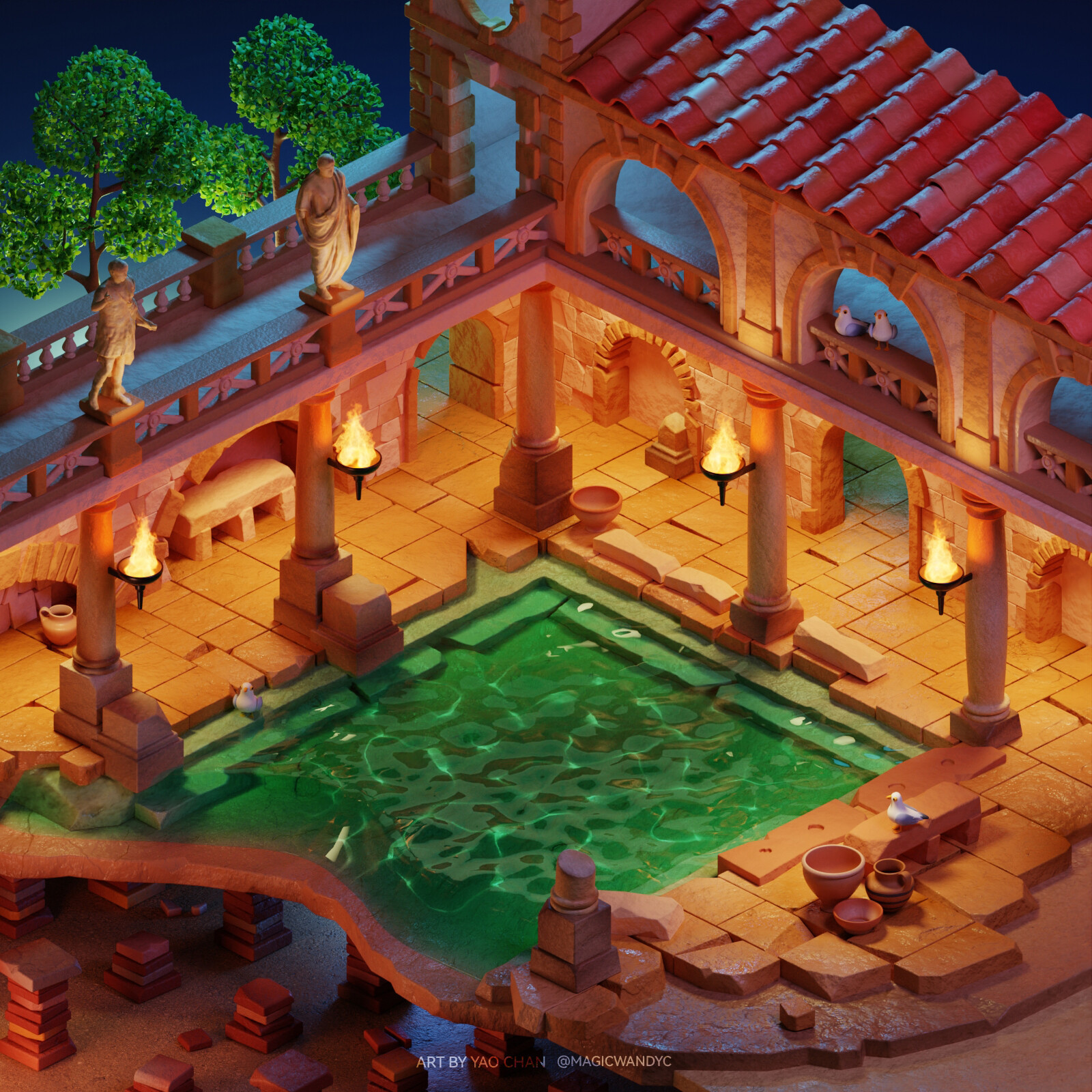 ArtStation - Roman Baths