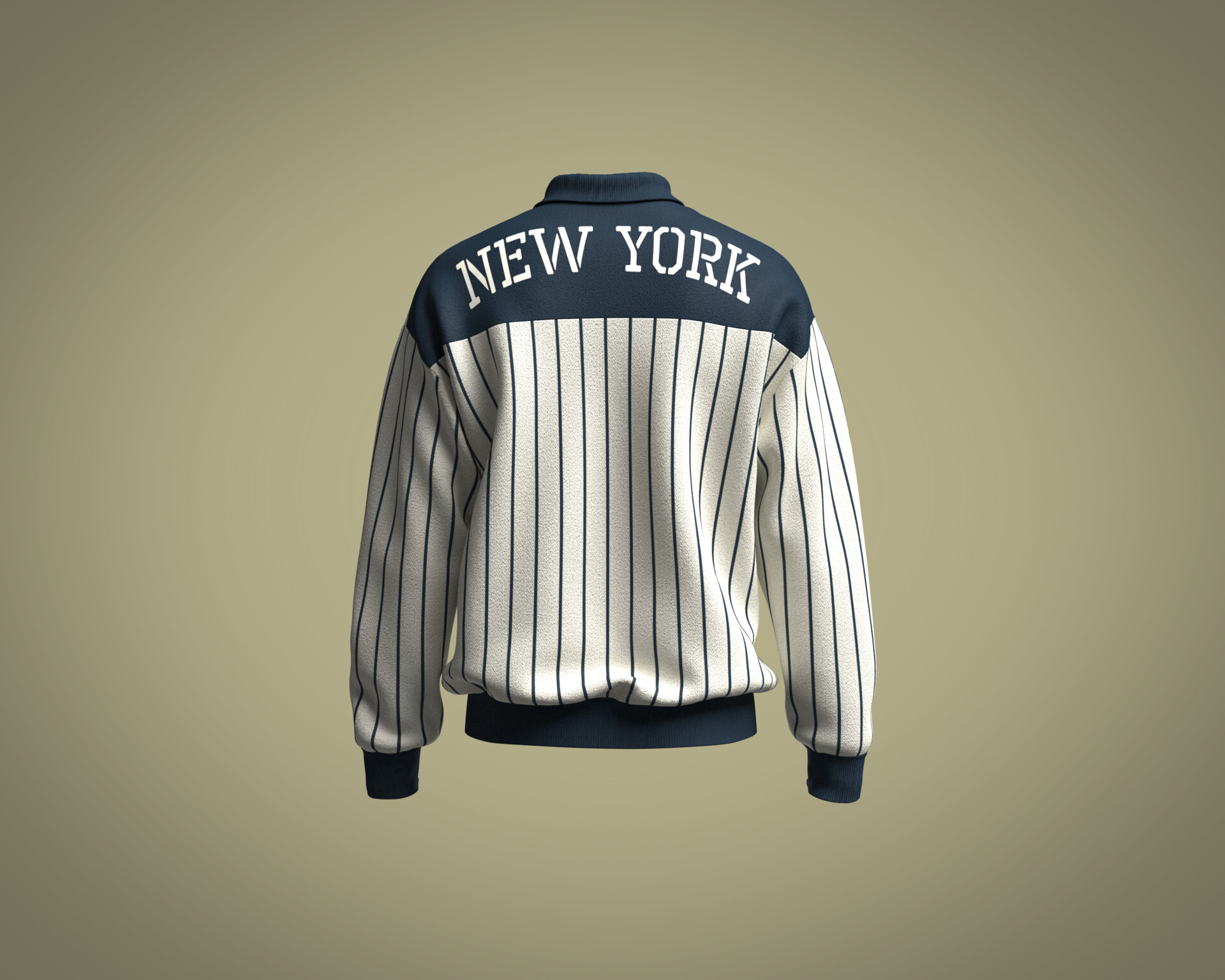 Kult - Mens baseball polo shirt with rib and graphic design