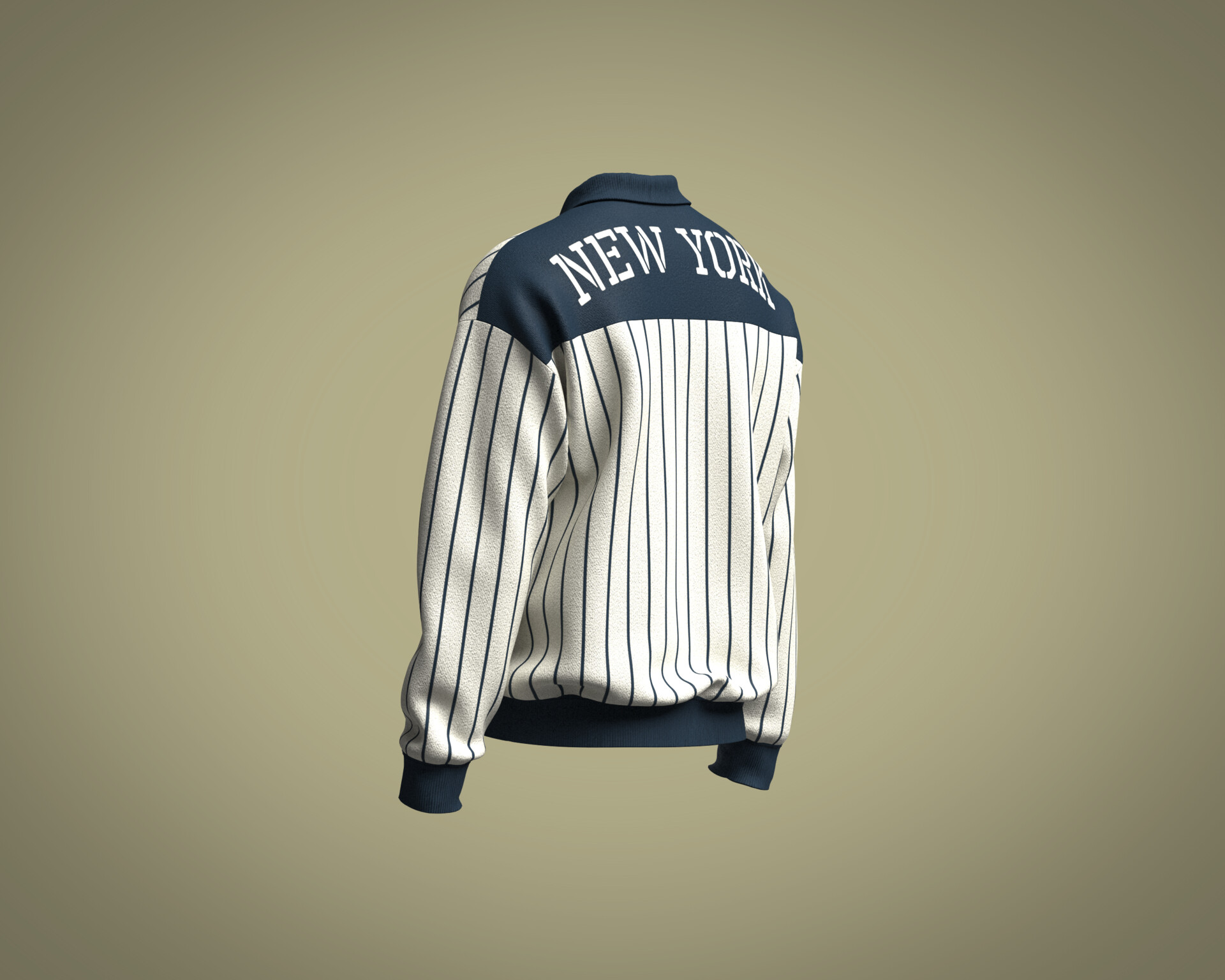 Kult - Mens baseball polo shirt with rib and graphic design