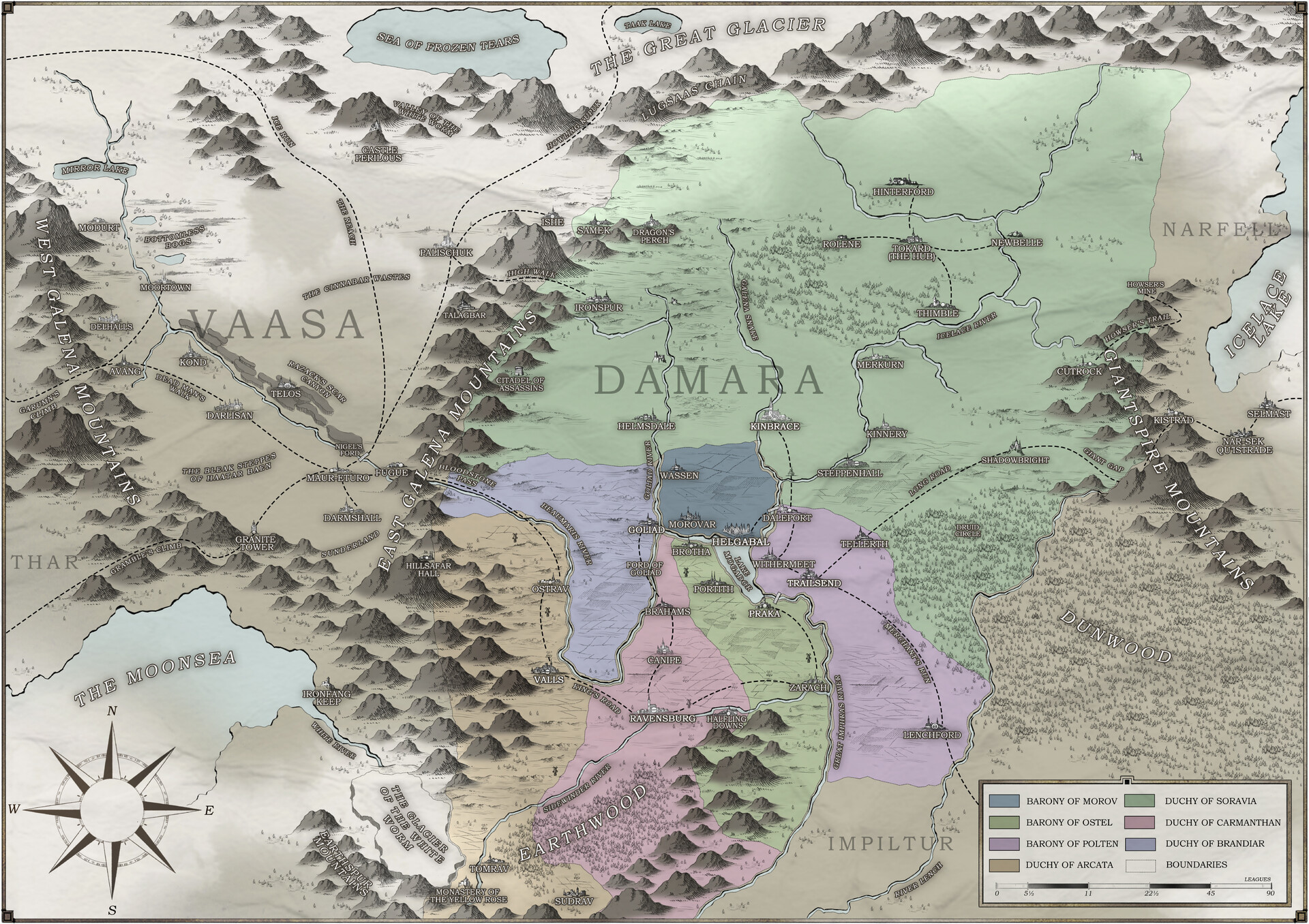 ArtStation - MAP OF DAMARA