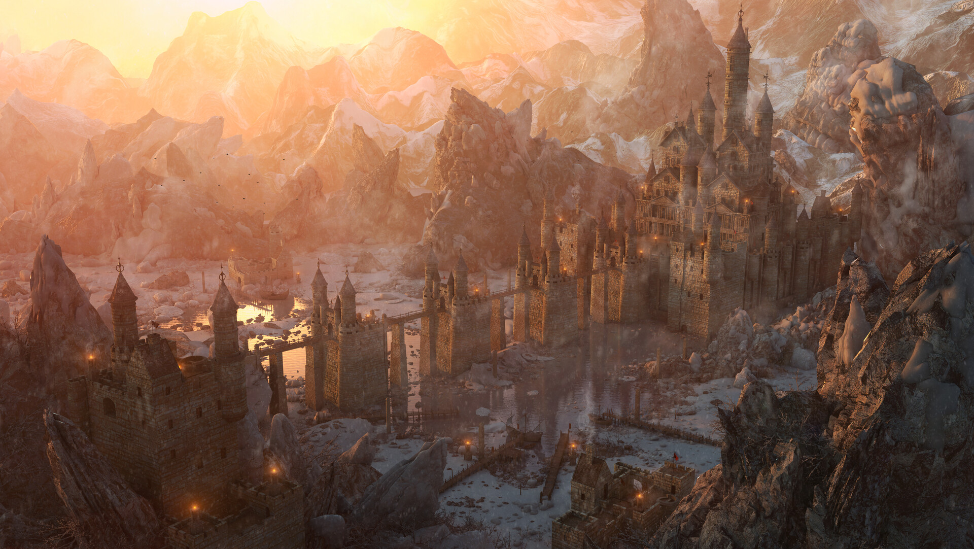 ArtStation - Winter castle