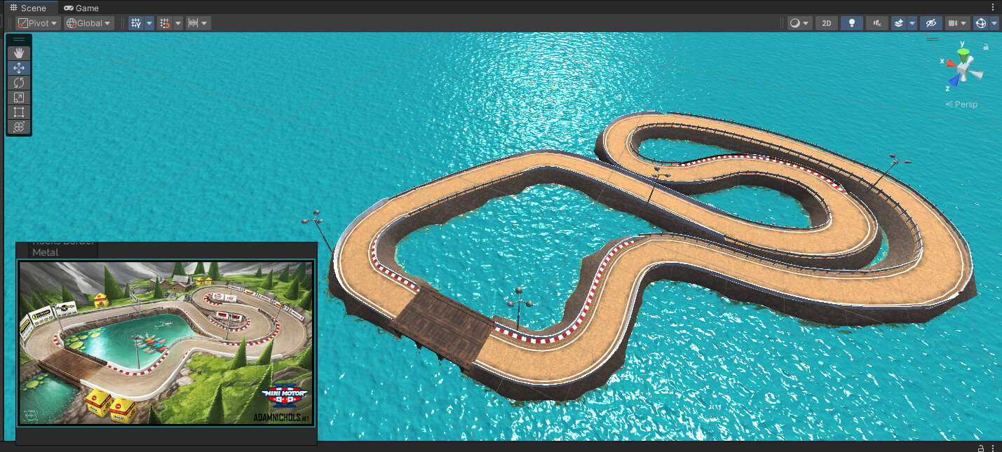 ArtStation - Mini Racing Track for Mobile Game (WIP)