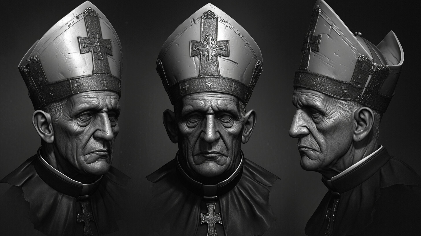 3D Head Sculpt References in 4K - Tika Art - +340 Pope Head Sculpt ...