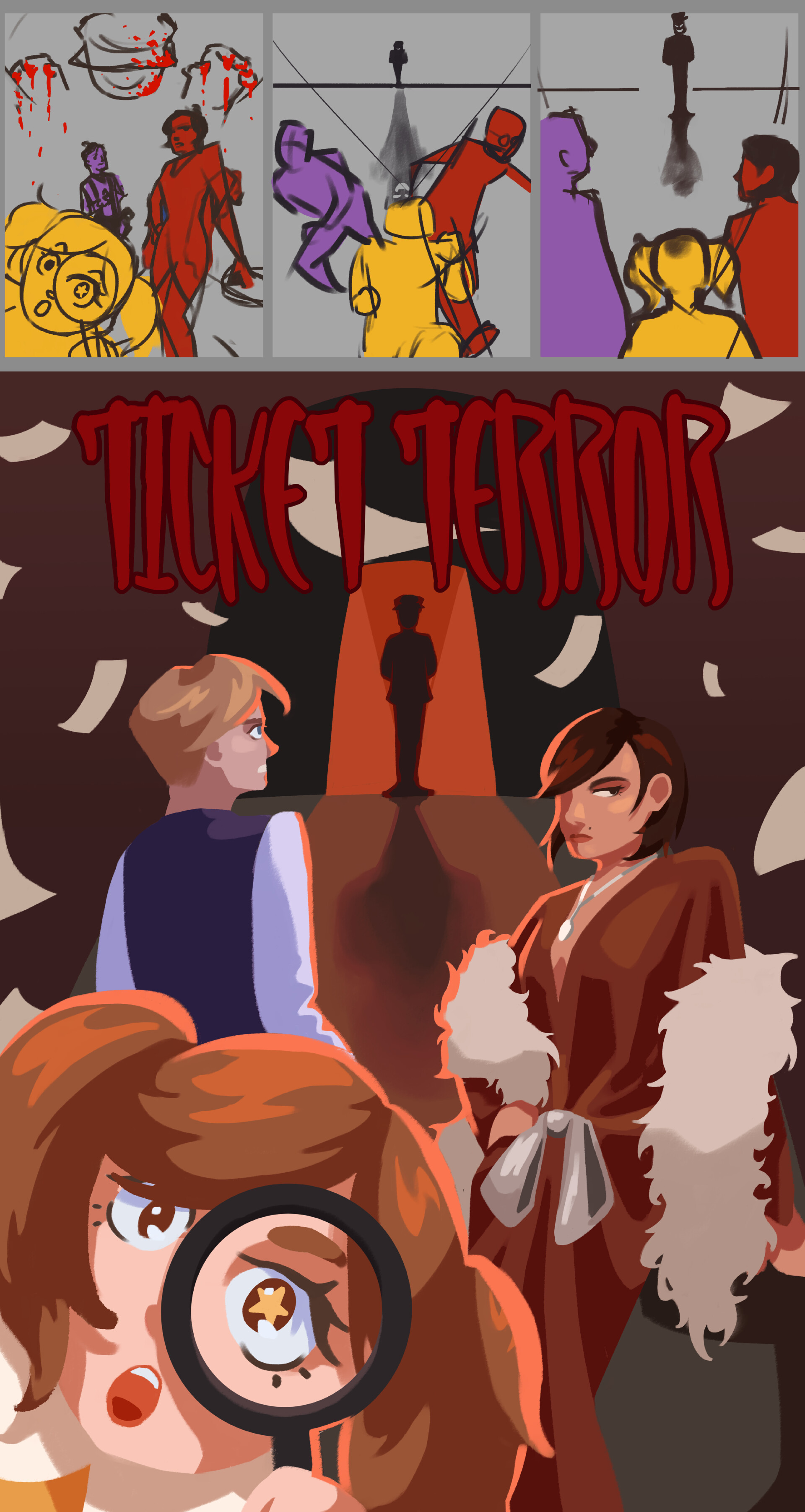 ArtStation - Ticket Terror - a board game project