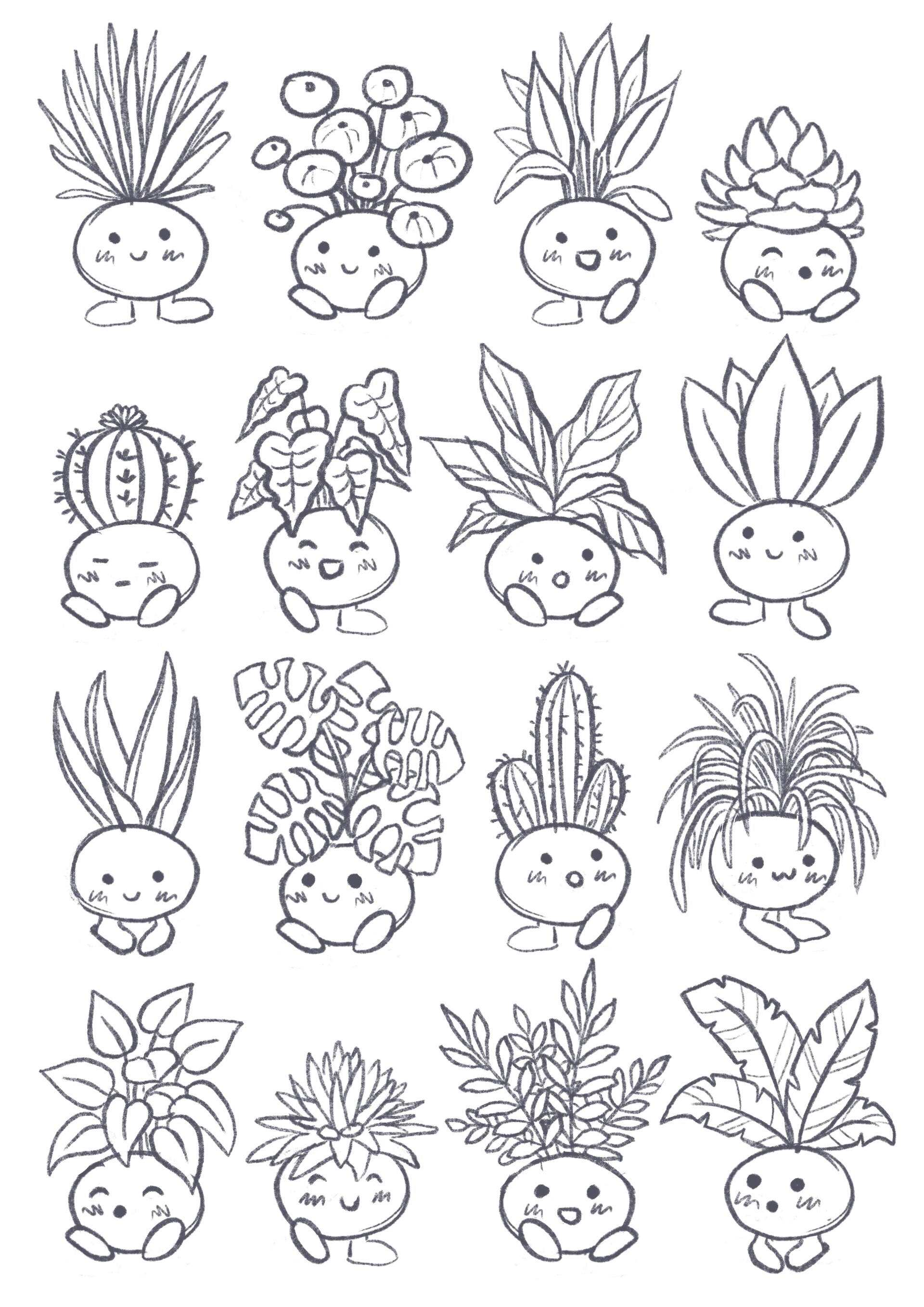 oddish coloring pages
