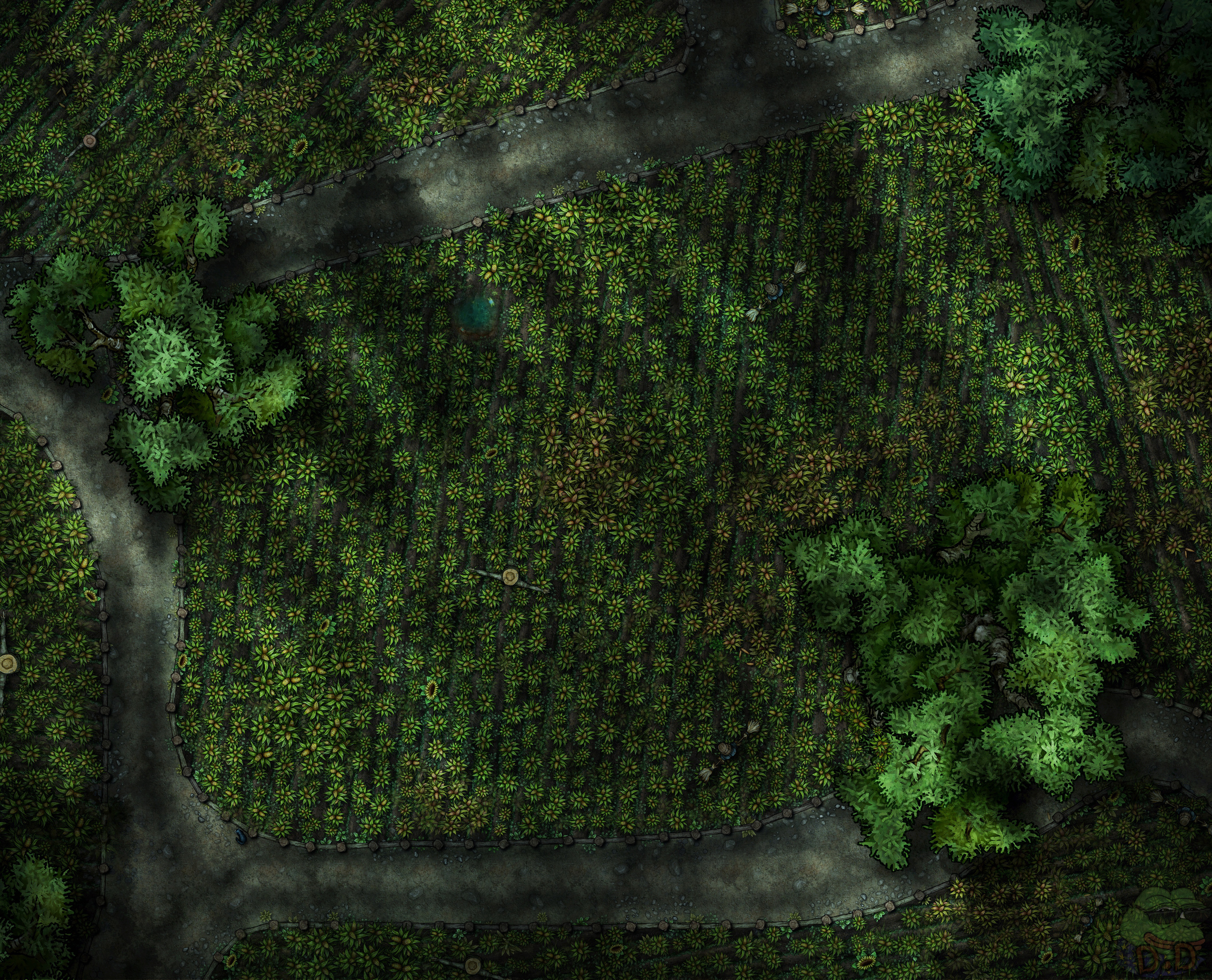 Detailed Dungeons - Butterskull Ranch Cornfield [Night] [Dragon of the ...