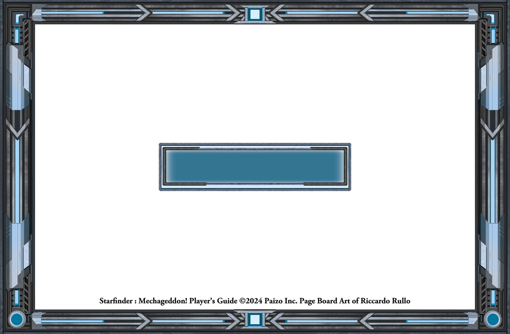 ArtStation - Page Border Design for RPG book Starfinder: Mechageddon ...