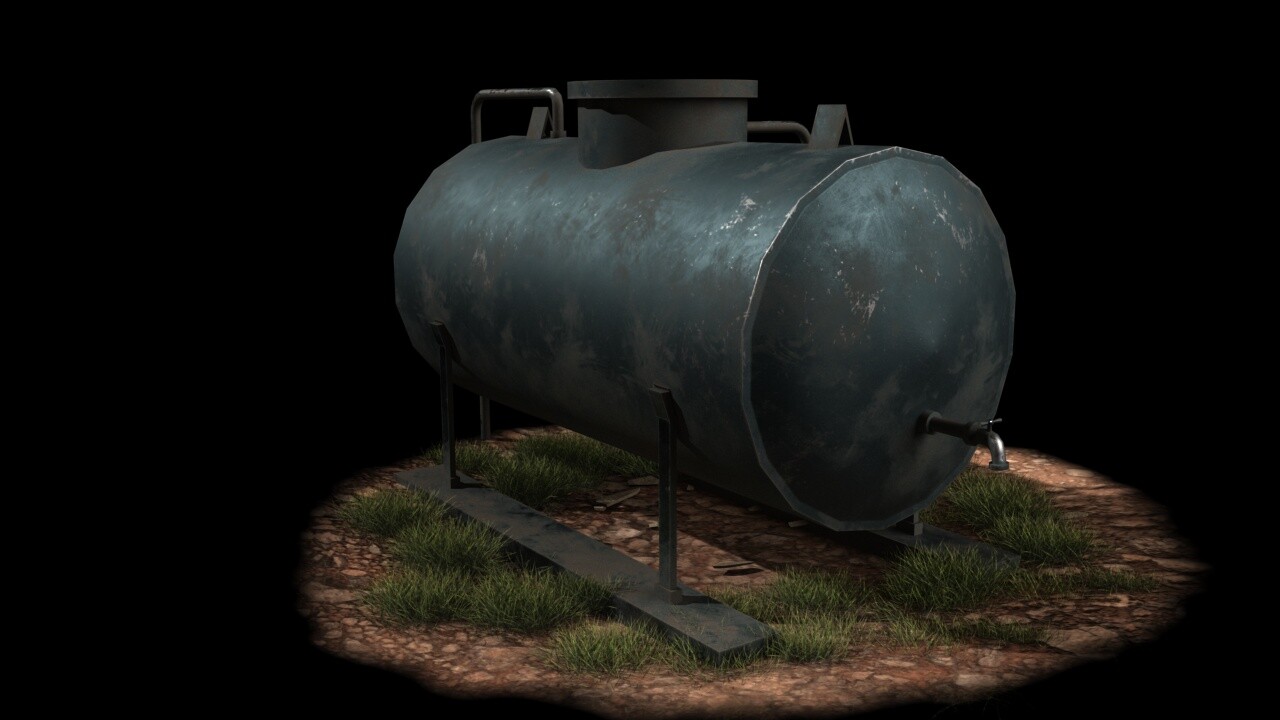 ArtStation - Rusty Water Tank