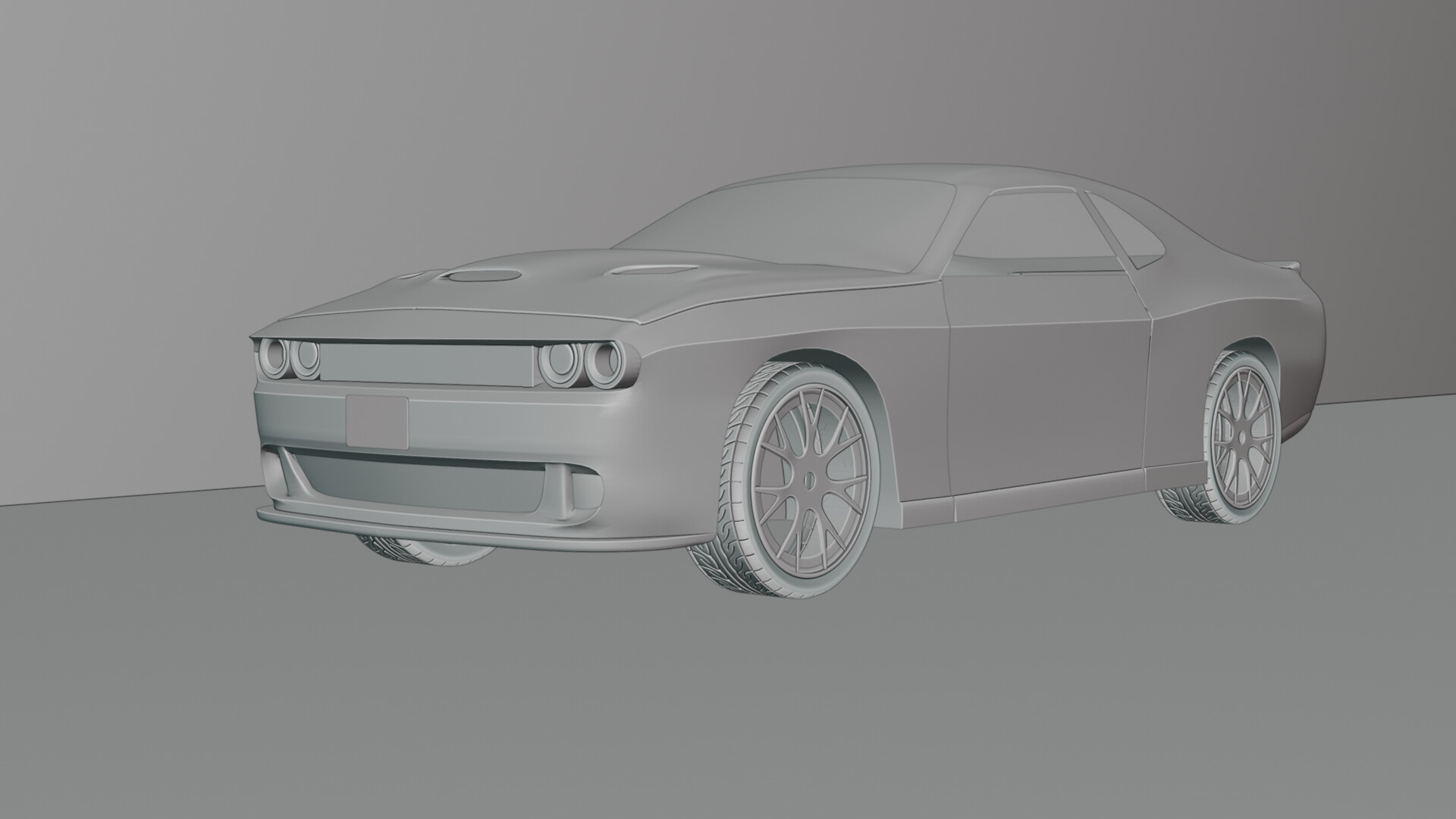 ArtStation - dodge challenger