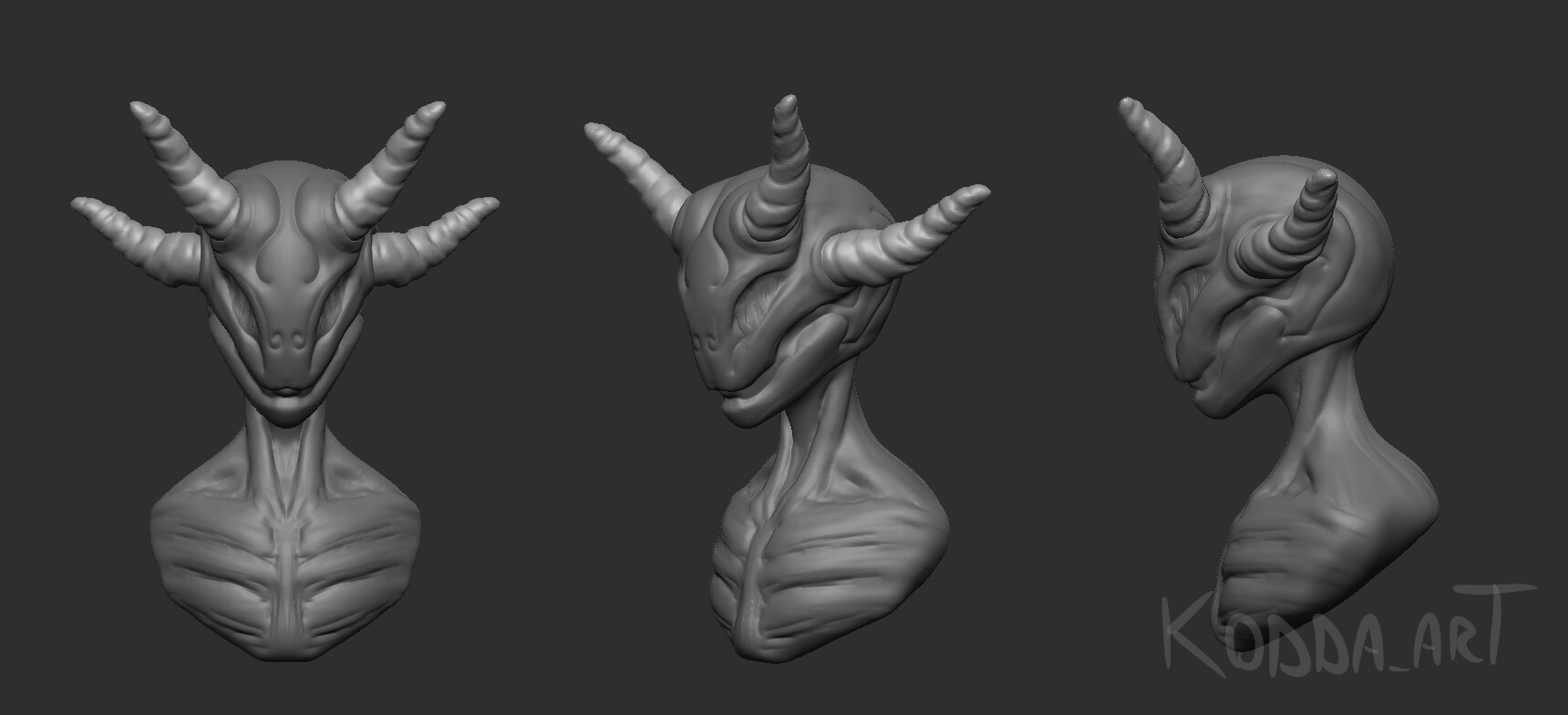 ArtStation - Demon Bust