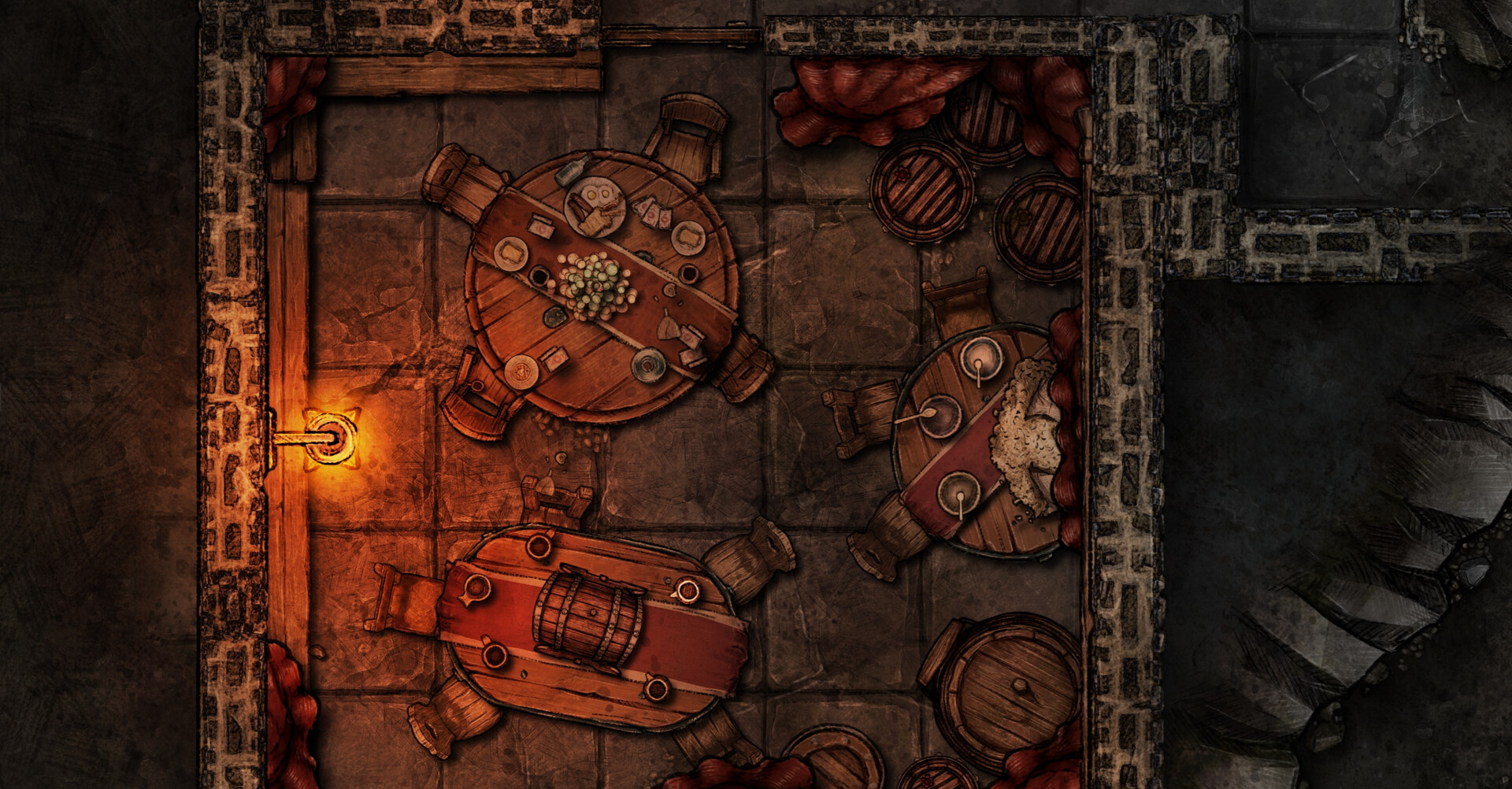 Detailed Dungeons - Redbrand Hideout [Night] [Lost Mine of Phandelver]