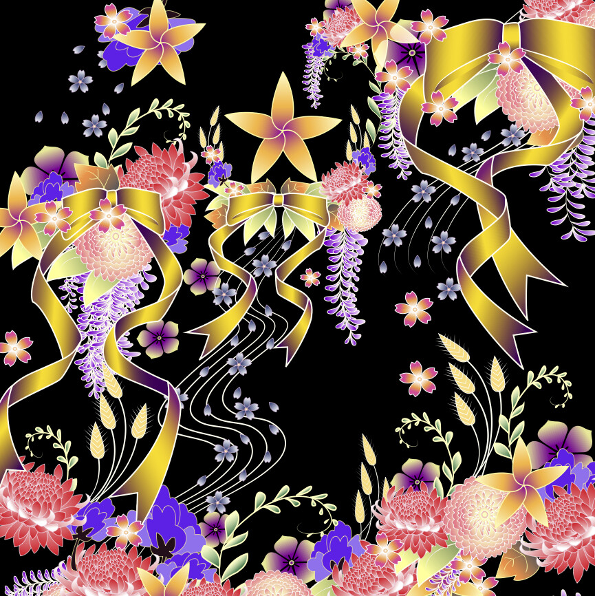 ArtStation - Japanese Silk Patterns