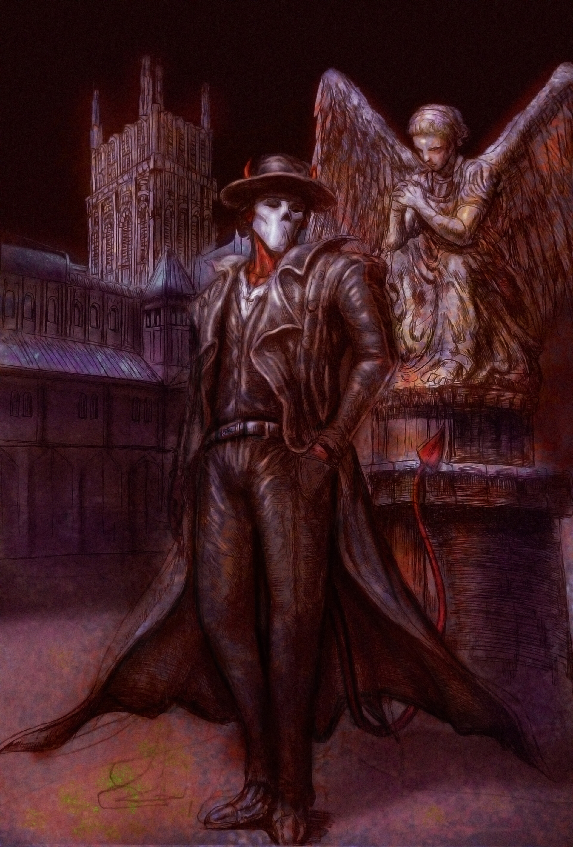 ArtStation - book cover WIP