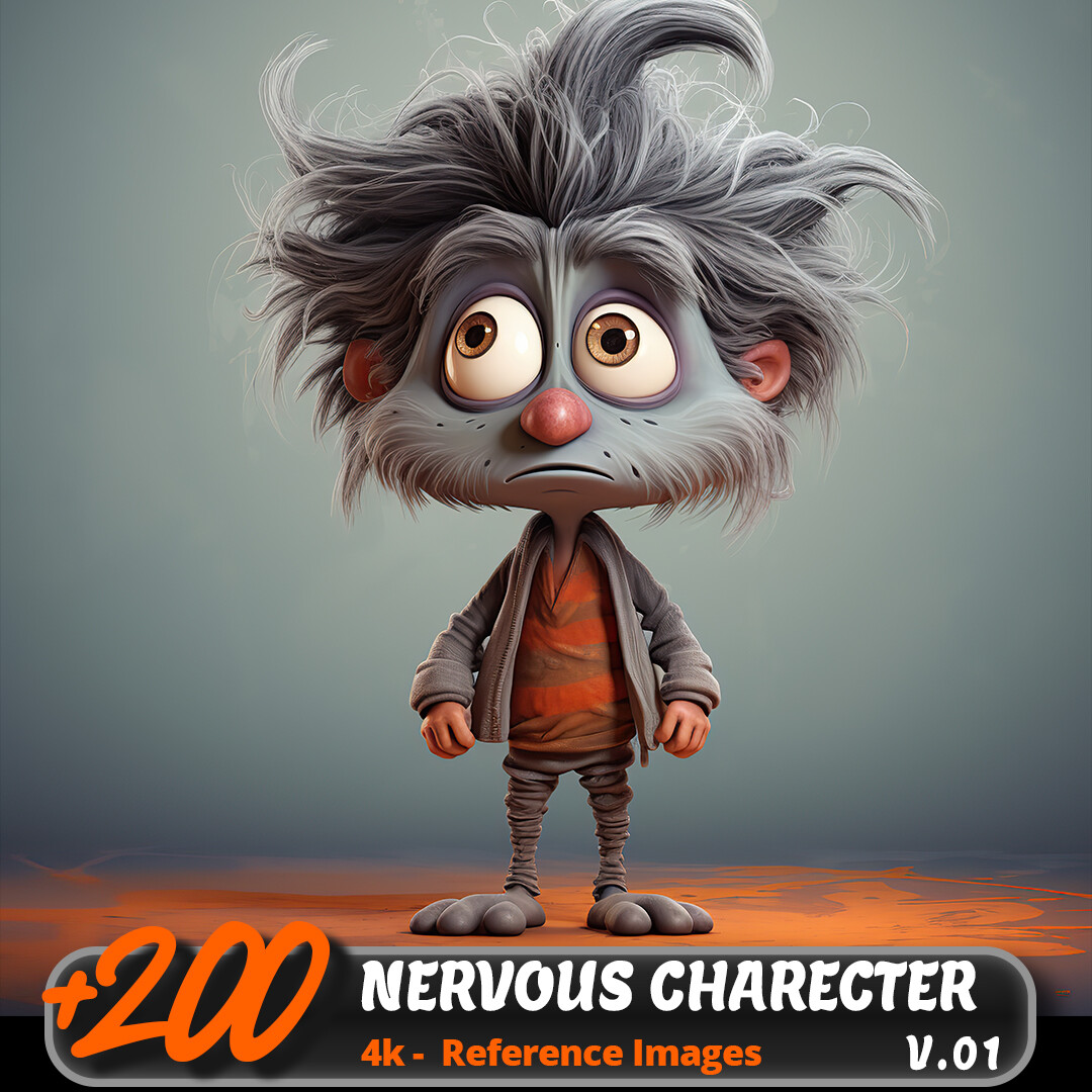 ArtStation - NERVOUS CHARECTER VOL. 01/4K/ Reference Image