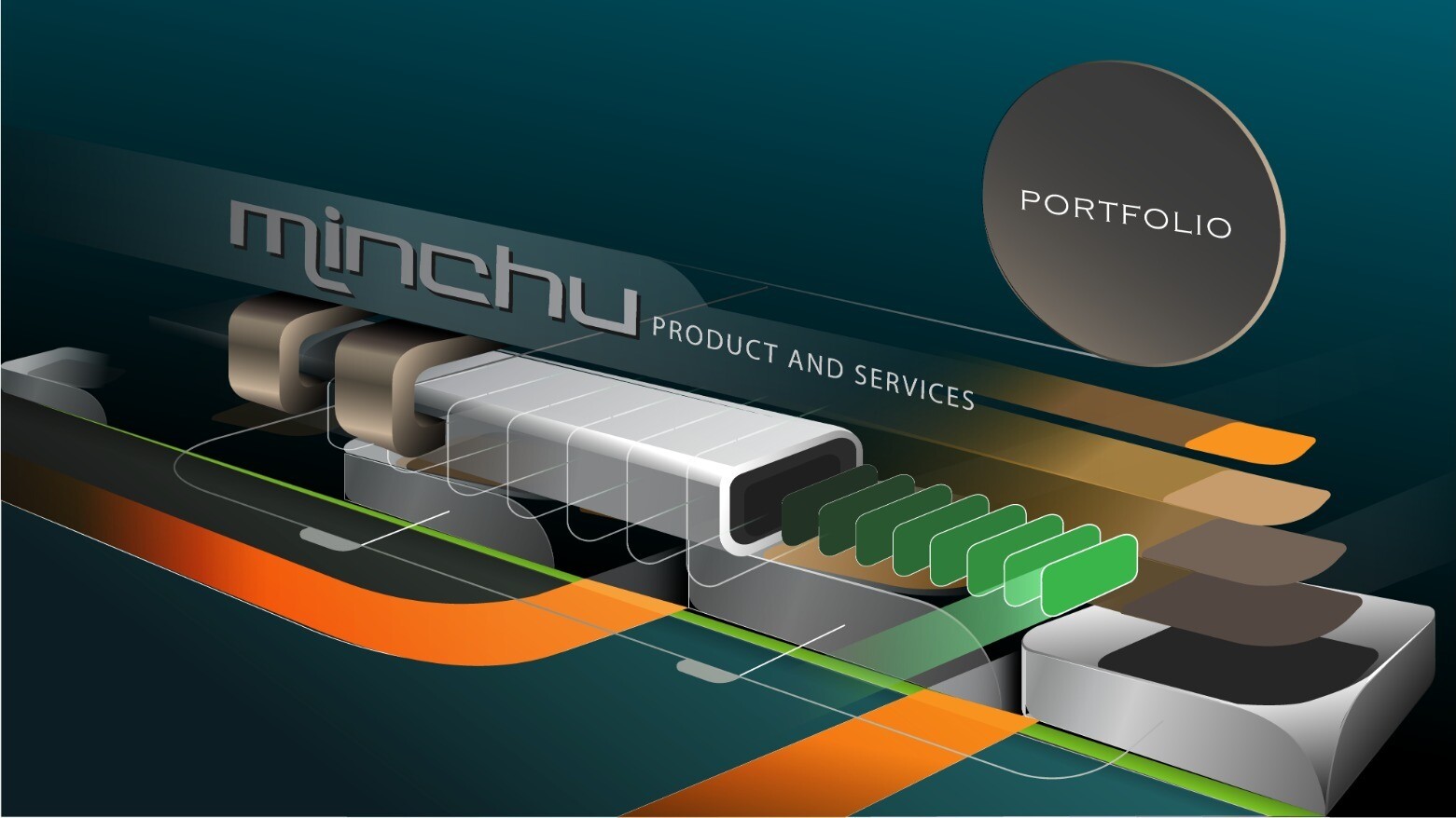 ArtStation - Minchu portfolio landing page mockup in illustrator