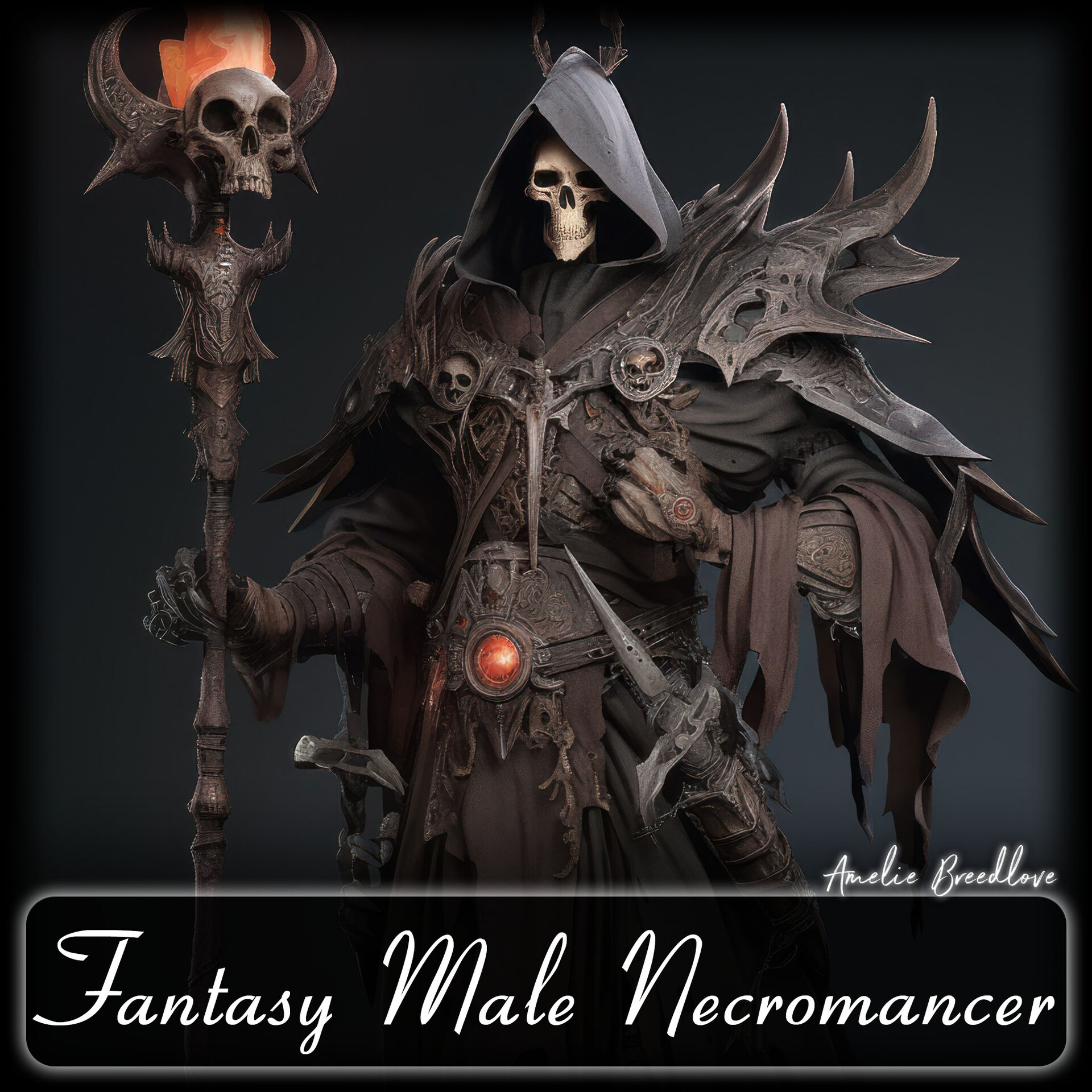 ArtStation - 200 Fantasy Male Necromancer Reference Pack | 4K | v.31