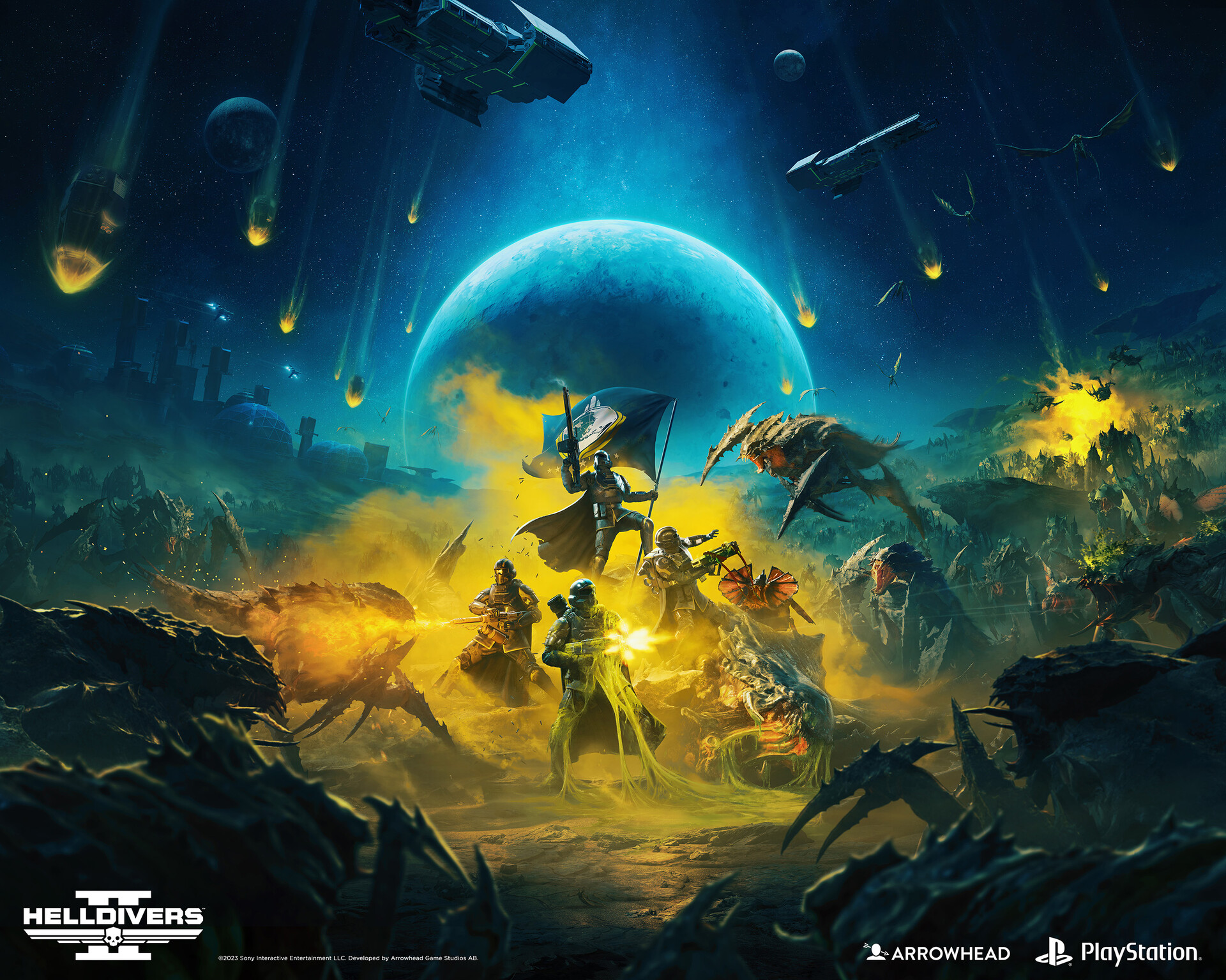 Romain d'ESCRIENNE - Concept Art - Helldivers 2 Key art