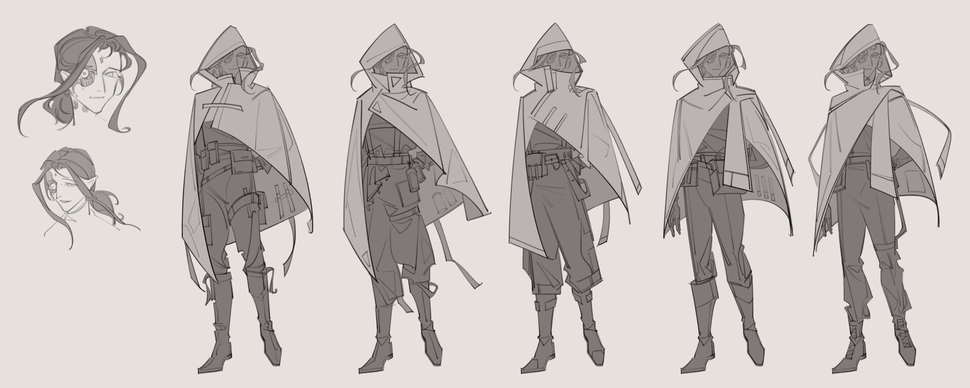 Ming Ni - Master Project: Fragments | Character Design