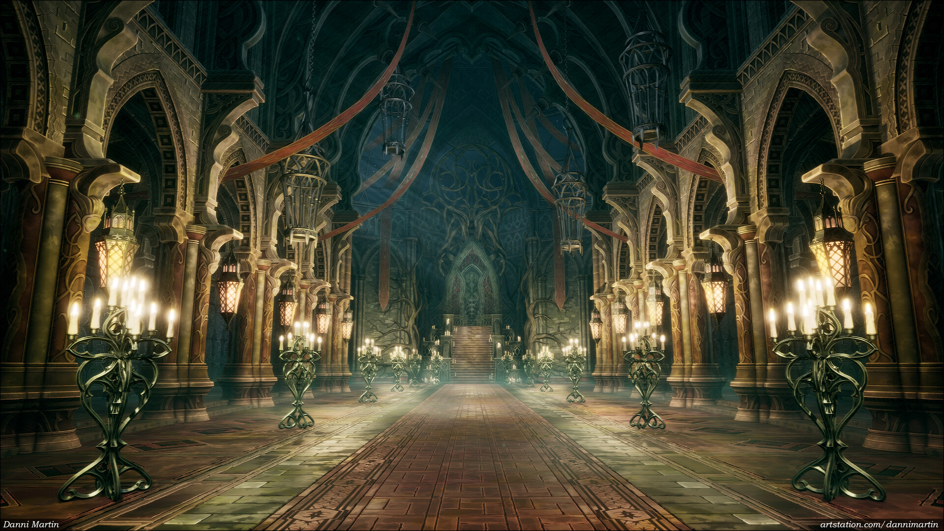 gothic throne room
