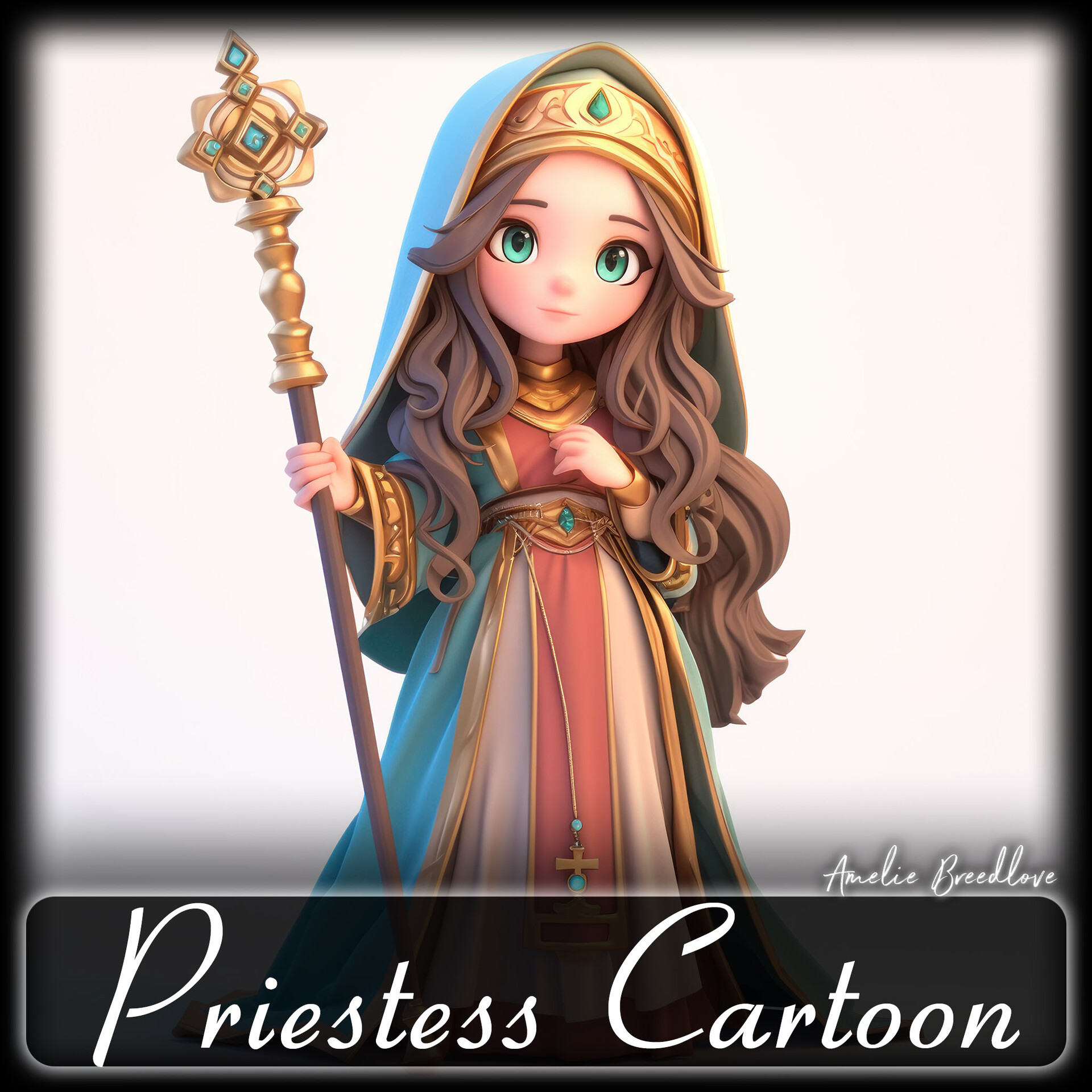 ArtStation - 200 Priestess Cartoon (Full Body) Reference Pack | 4K | v.35