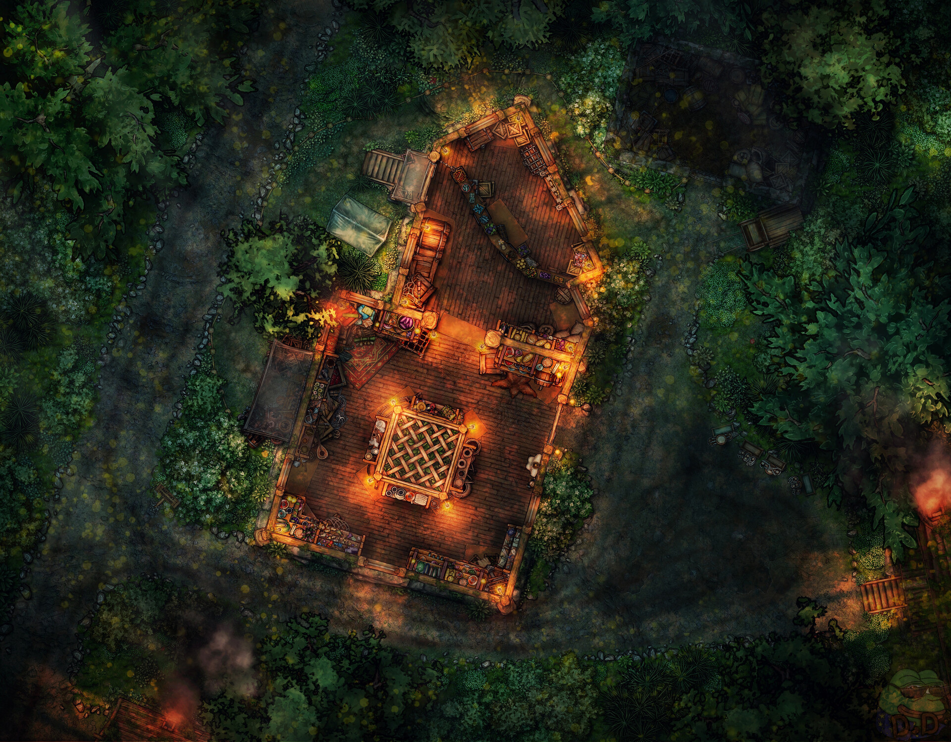 ArtStation - Barthen's Provisions [Night] [Phandalin]