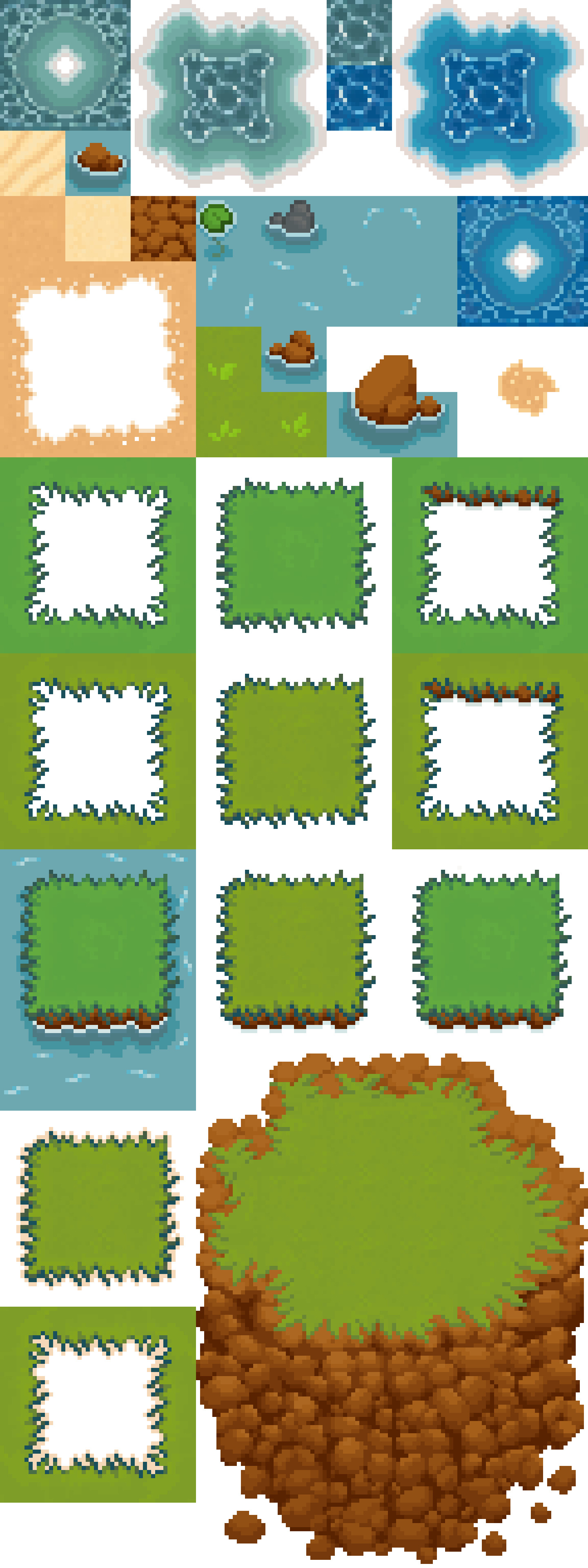 ArtStation - Beach Tilemap from Zodiac Island (Personal Proyect)