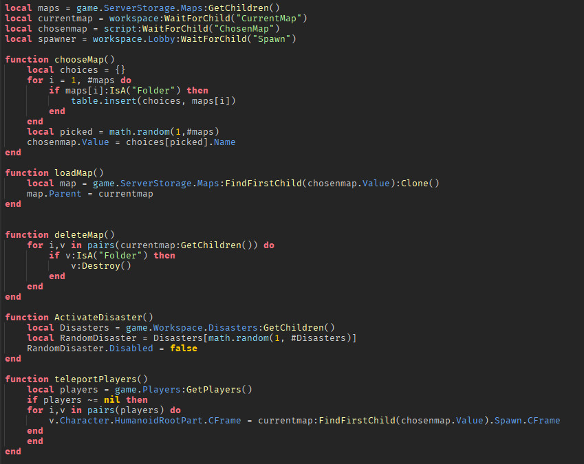 ArtStation - Code that I made for my disaster game.