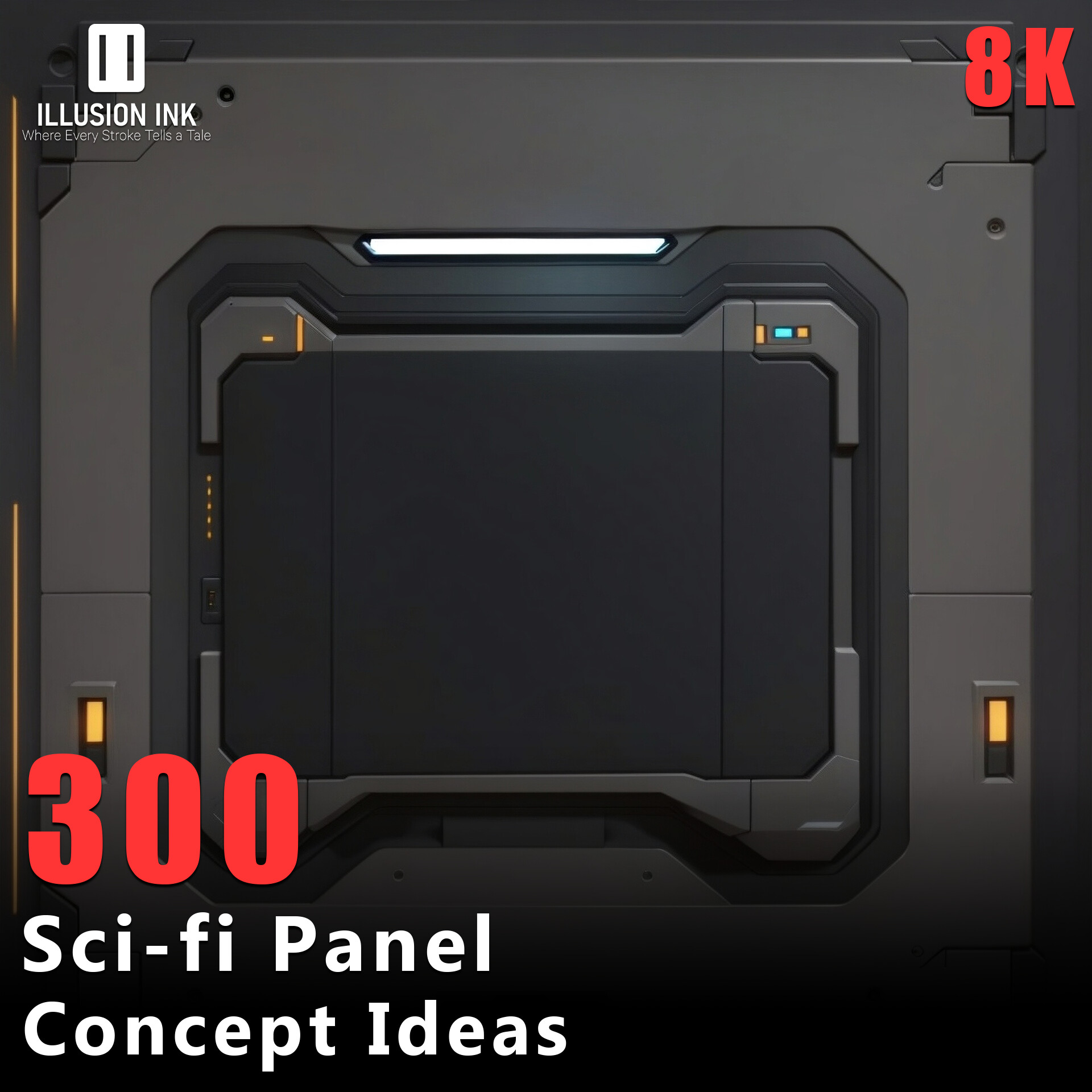 ArtStation - 300 Sci-fi Panel Concept Ideas | 8K