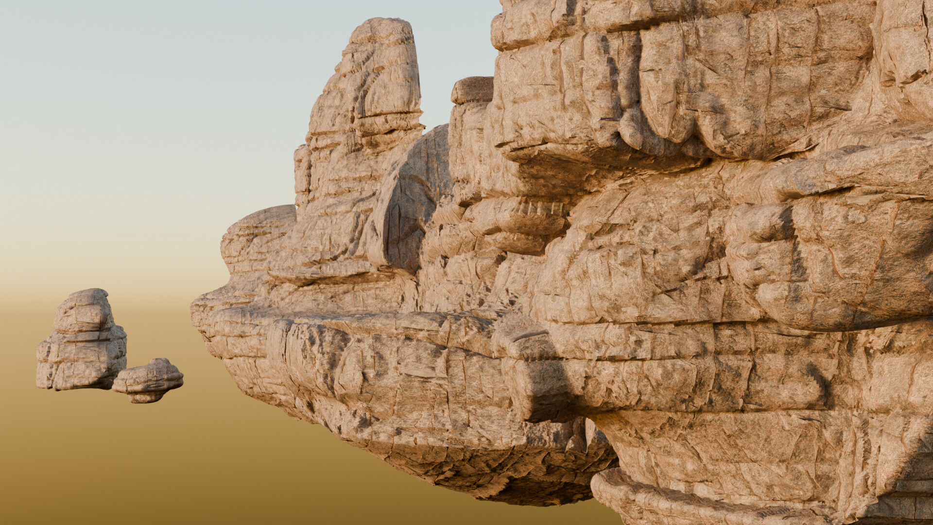 ArtStation - Rock creation with Displacement map (Working in progress)