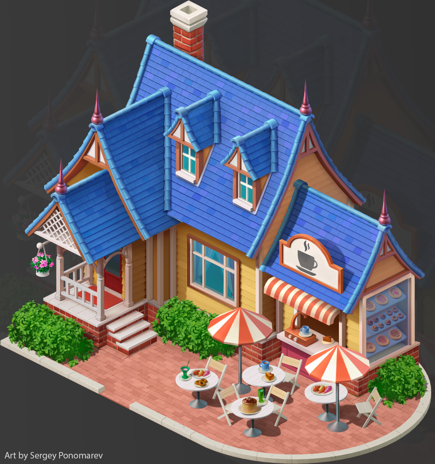 ArtStation - Isometric Cafe