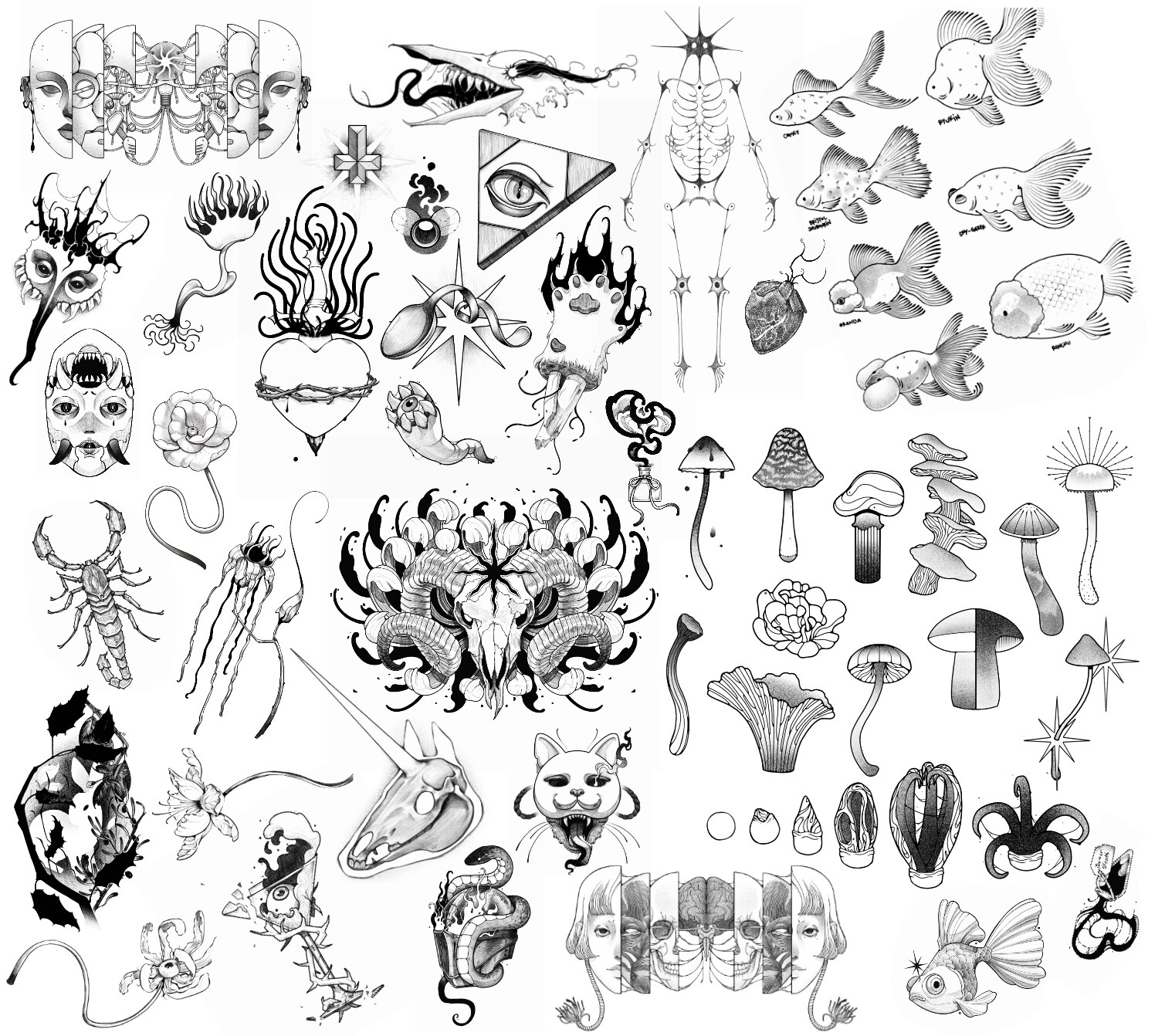 ArtStation - tattoo designs board