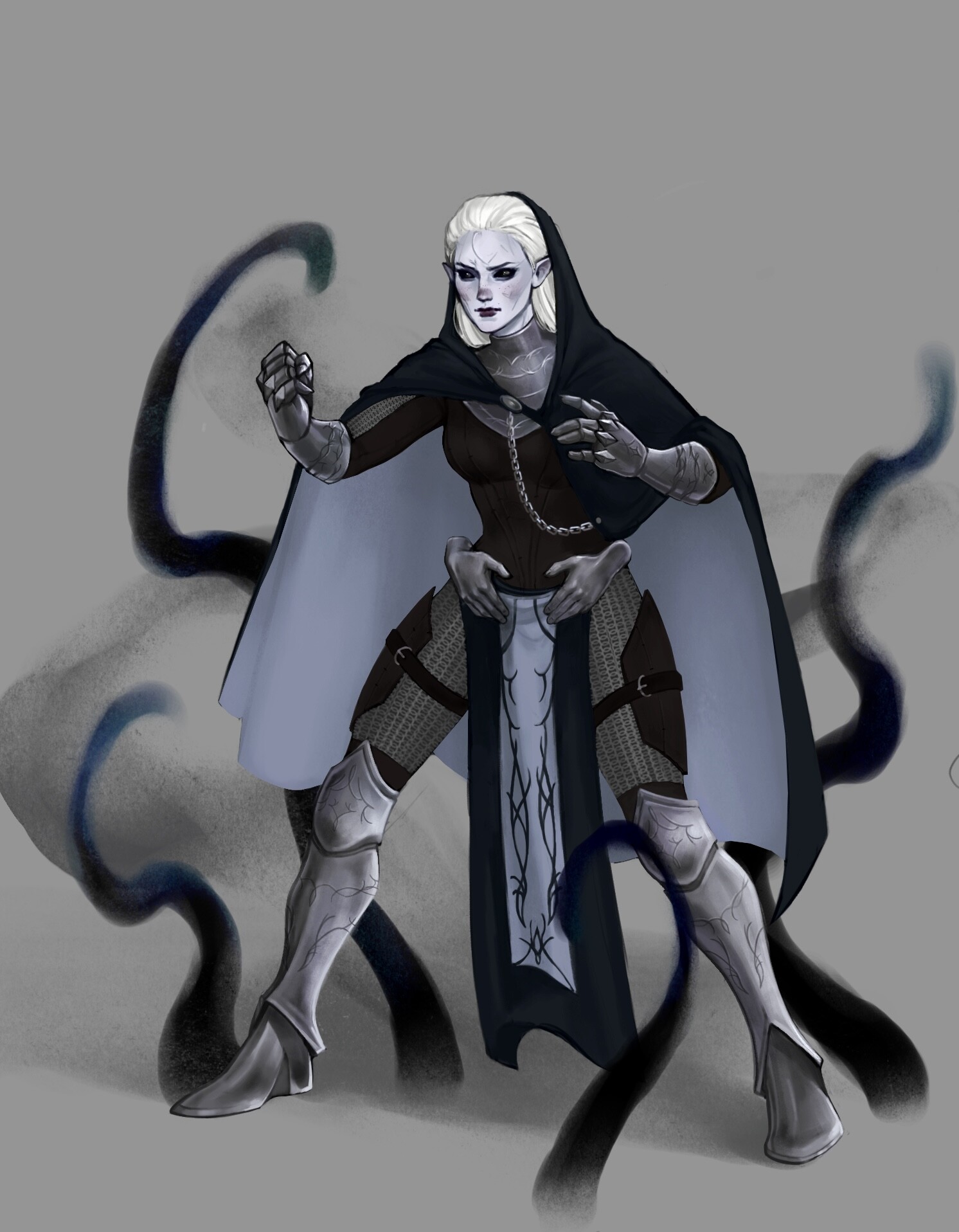 ArtStation - Elven Warlock Character Concept