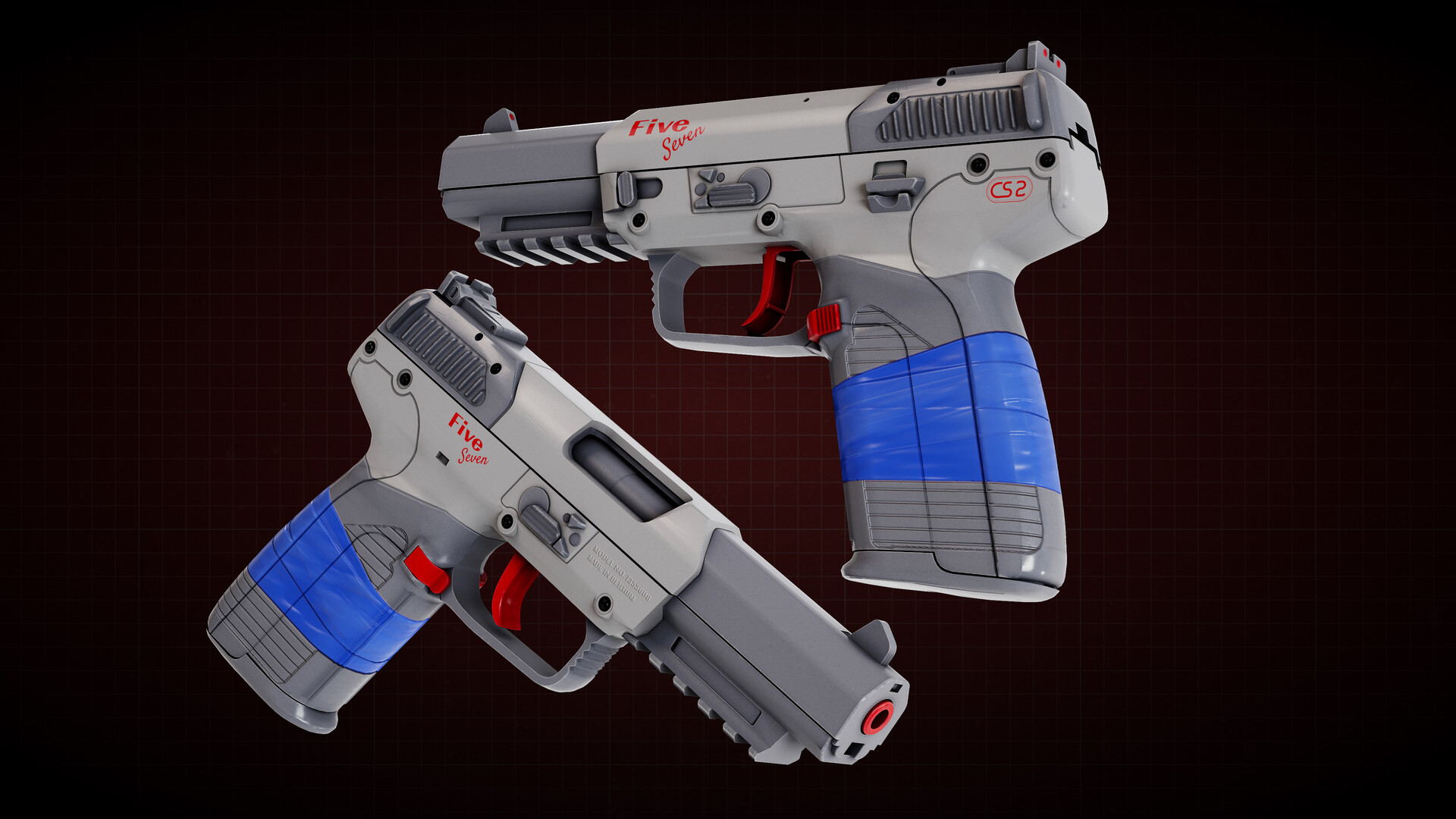 ArtStation - CS2 Five-SeveN | Nes Zapper inspired