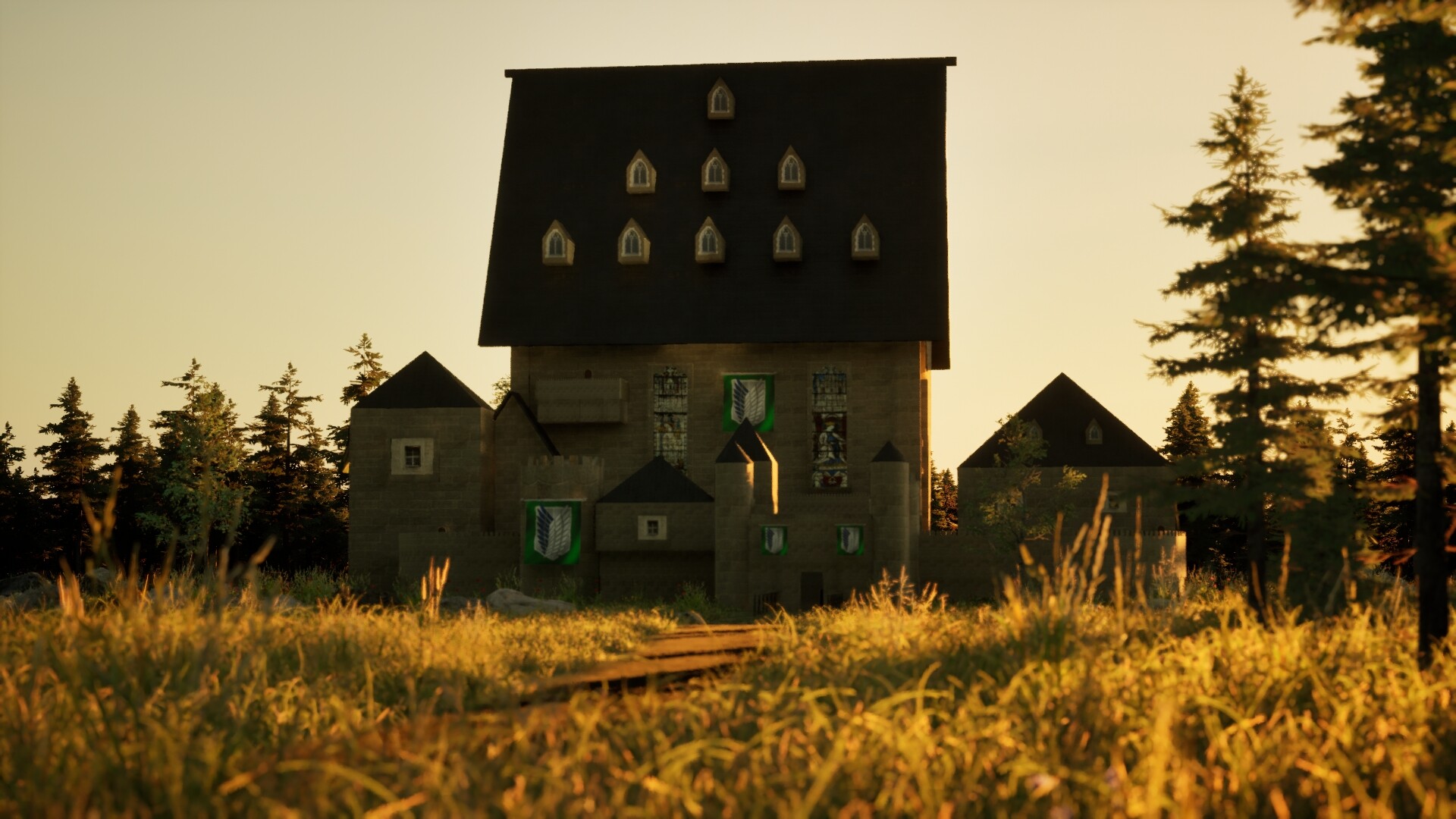 ArtStation - Attack On Titan Scout Headquarters