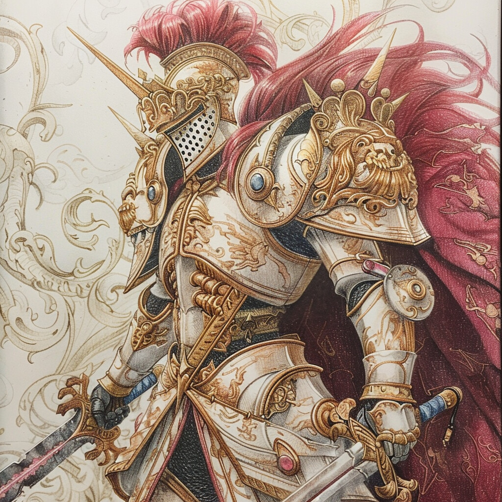 ArtStation - Unicorn Knight Colored Pencil