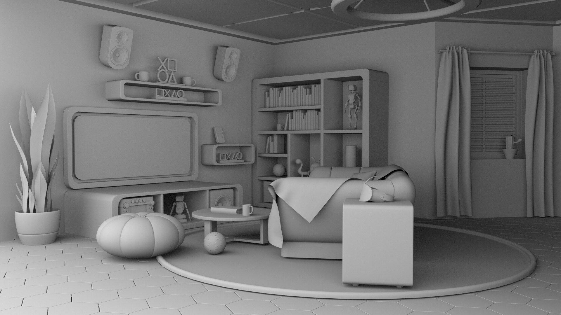 Sourav Maity - INTERIOR MODEL