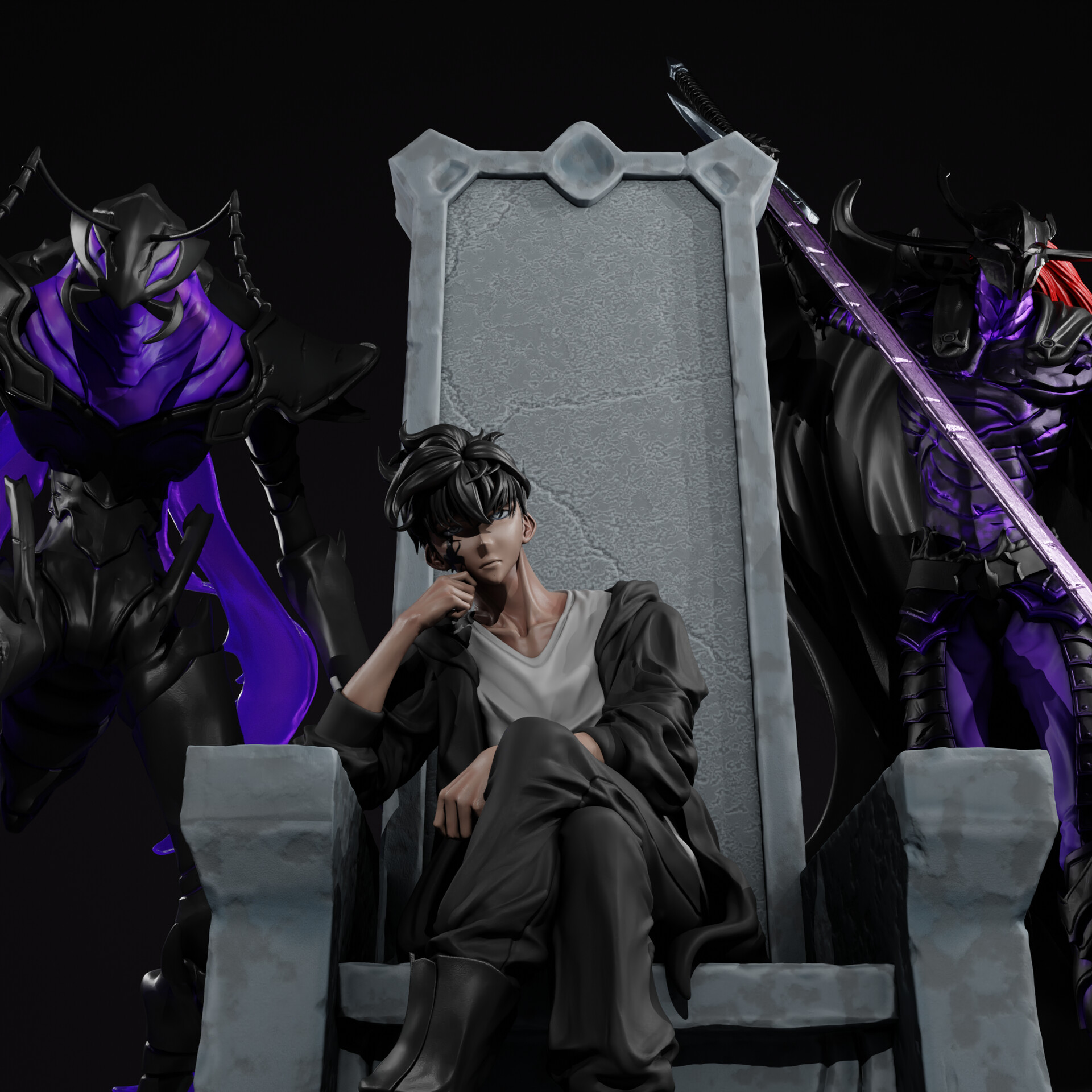 ArtStation - Solo Leveling diorama