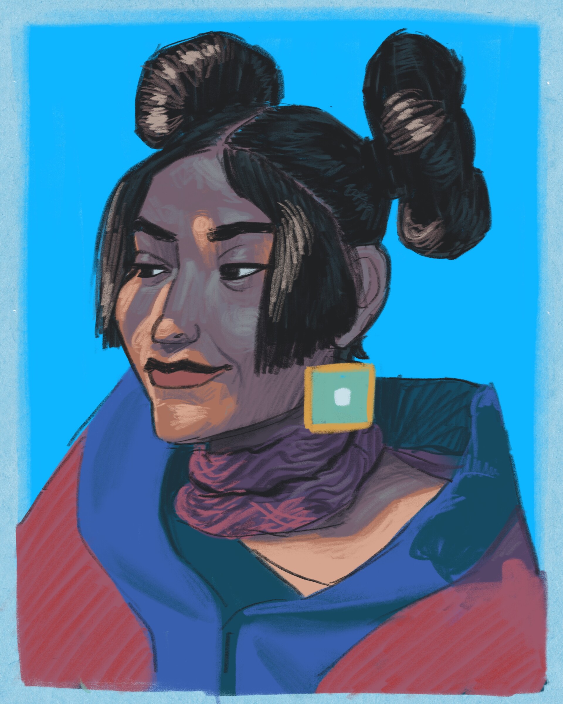 ArtStation - huevember 2023 - native american heritage portraits 21 - 25