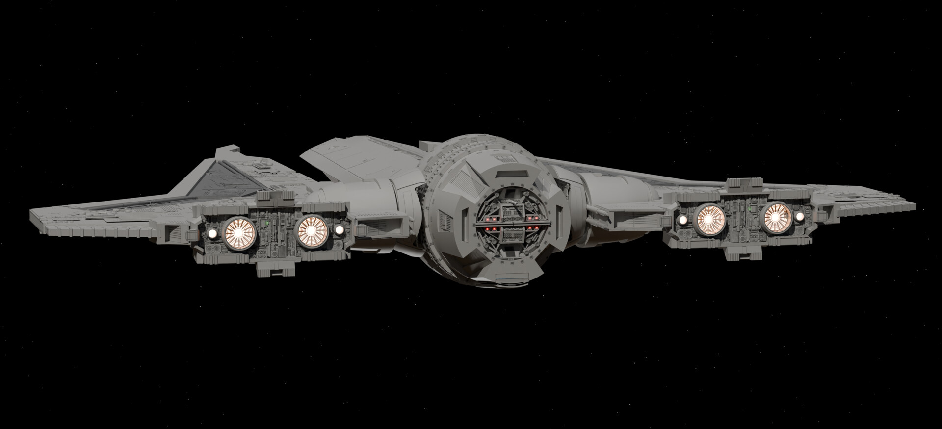 bass Mania - Bo Katan Gauntlet Fighter in flight